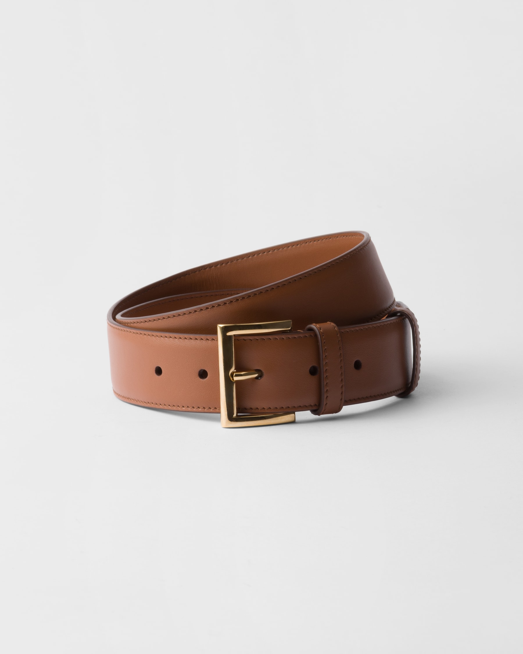 Cognac Leather Belt | PRADA