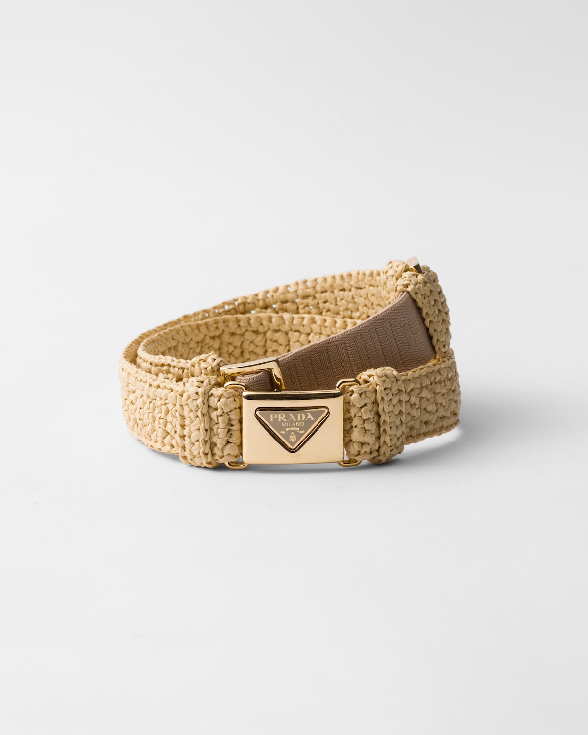 Natural Woven Fabric Belt | PRADA