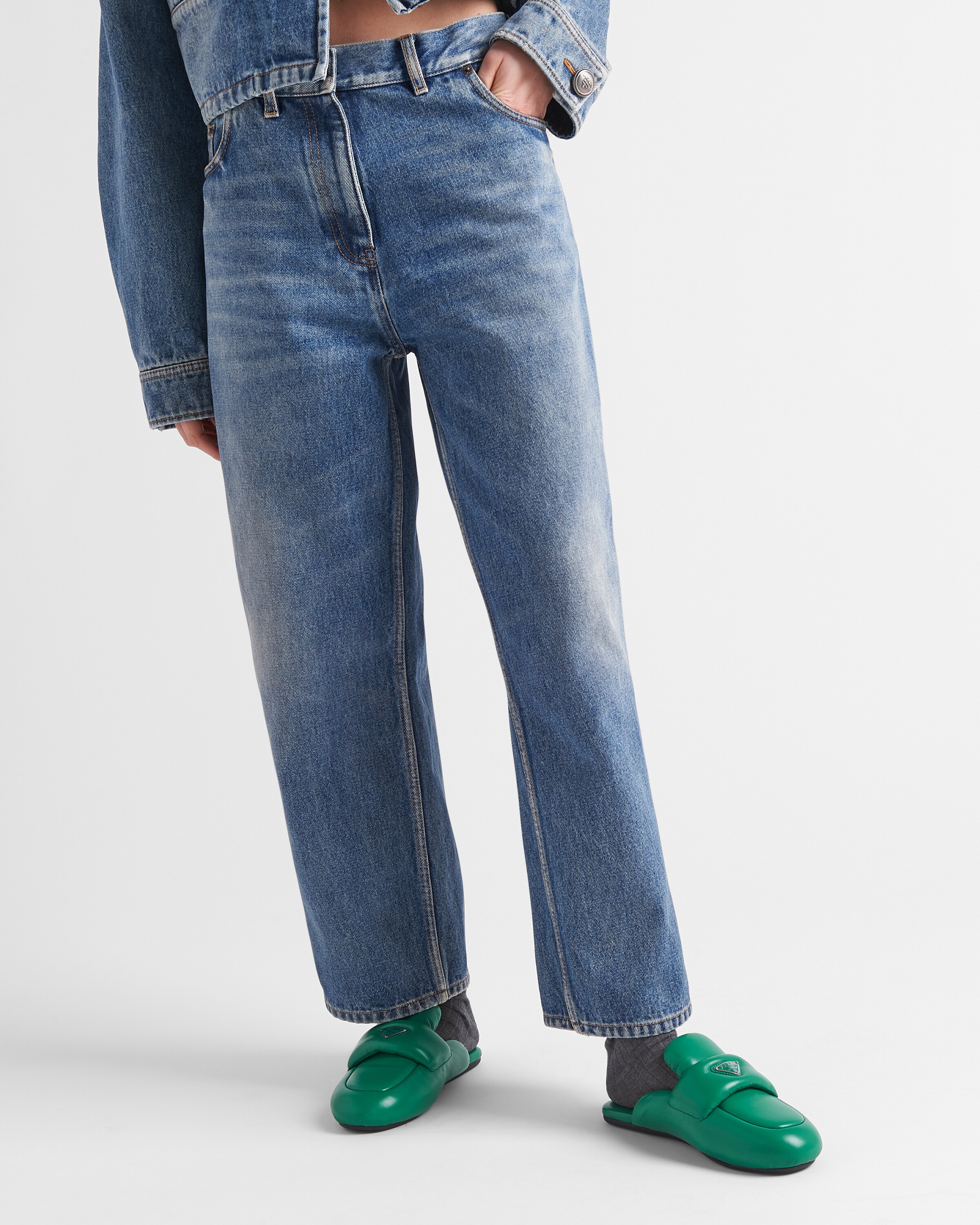 Sabot Soft in nappa imbottita Mango | Prada