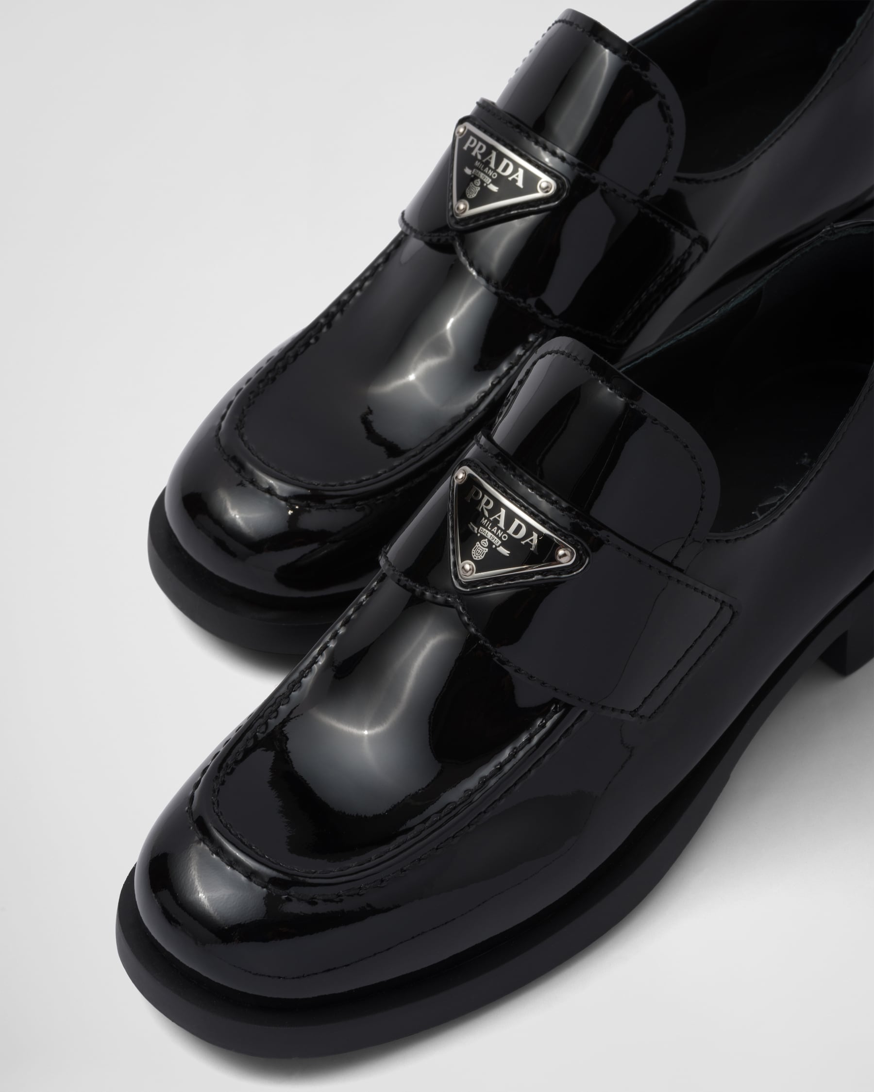 Black Patent-leather Loafers | PRADA