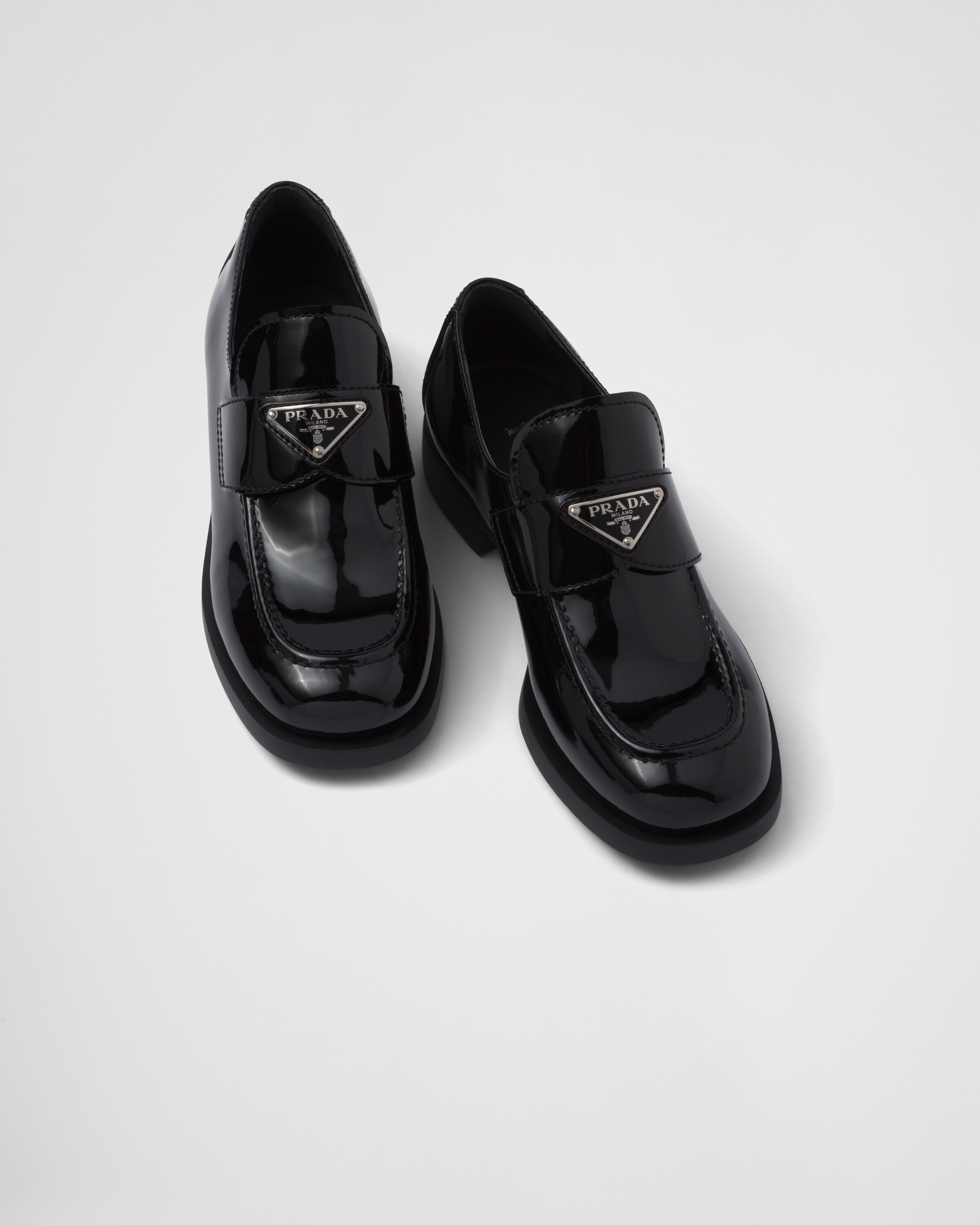 Black Patent-leather loafers | Prada