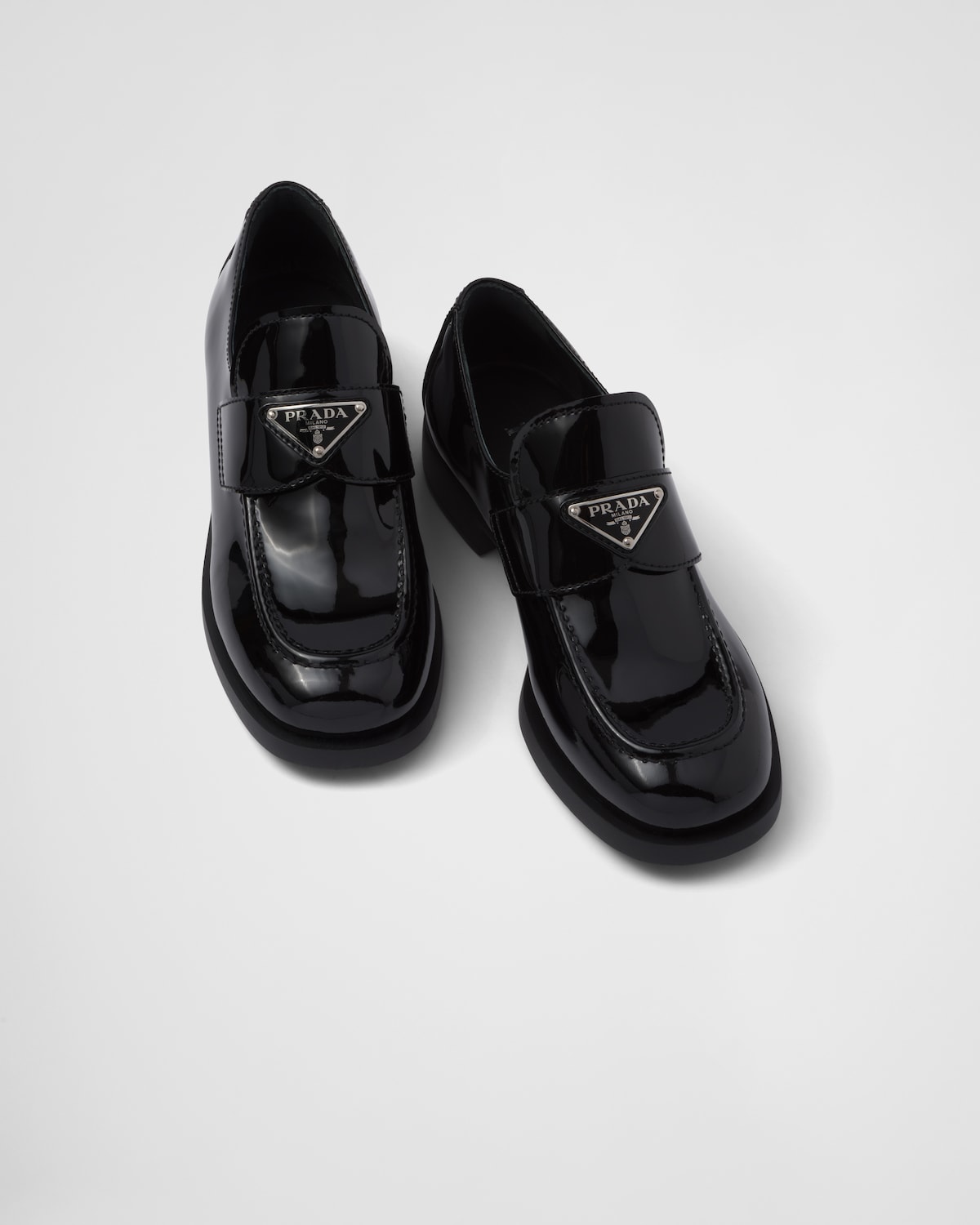Black Patent-leather Loafers | PRADA