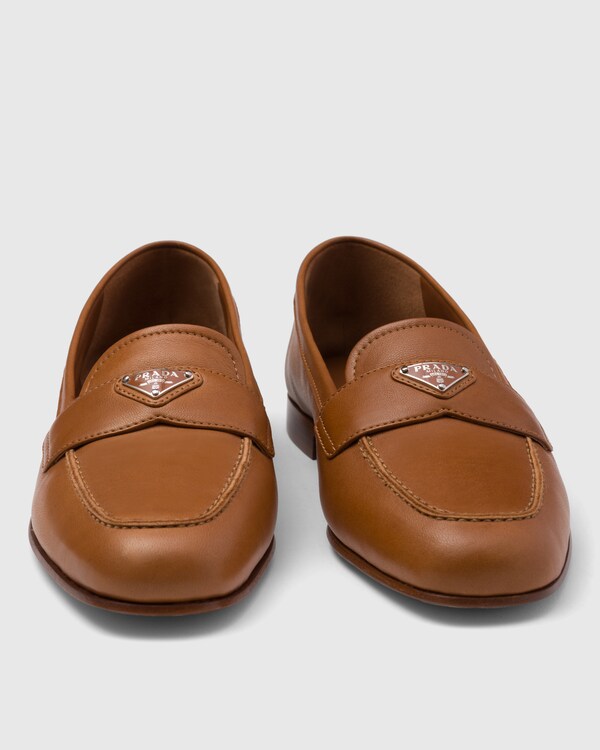 Light Tan Nappa Leather Loafers | PRADA
