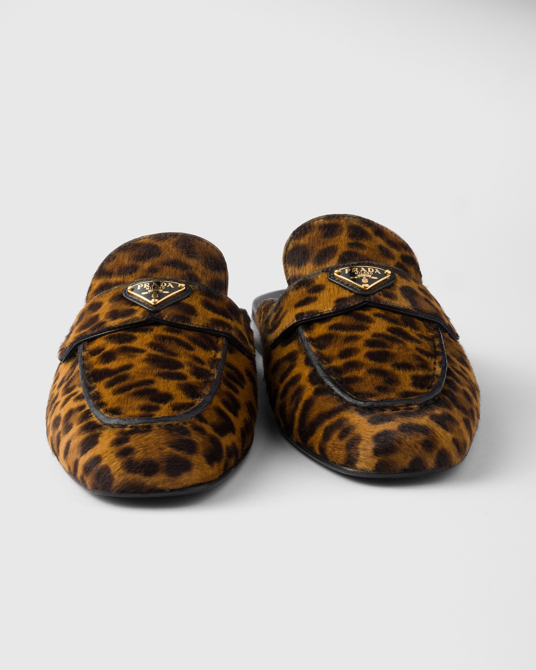 Honey Leopard-print Leather Mules | PRADA