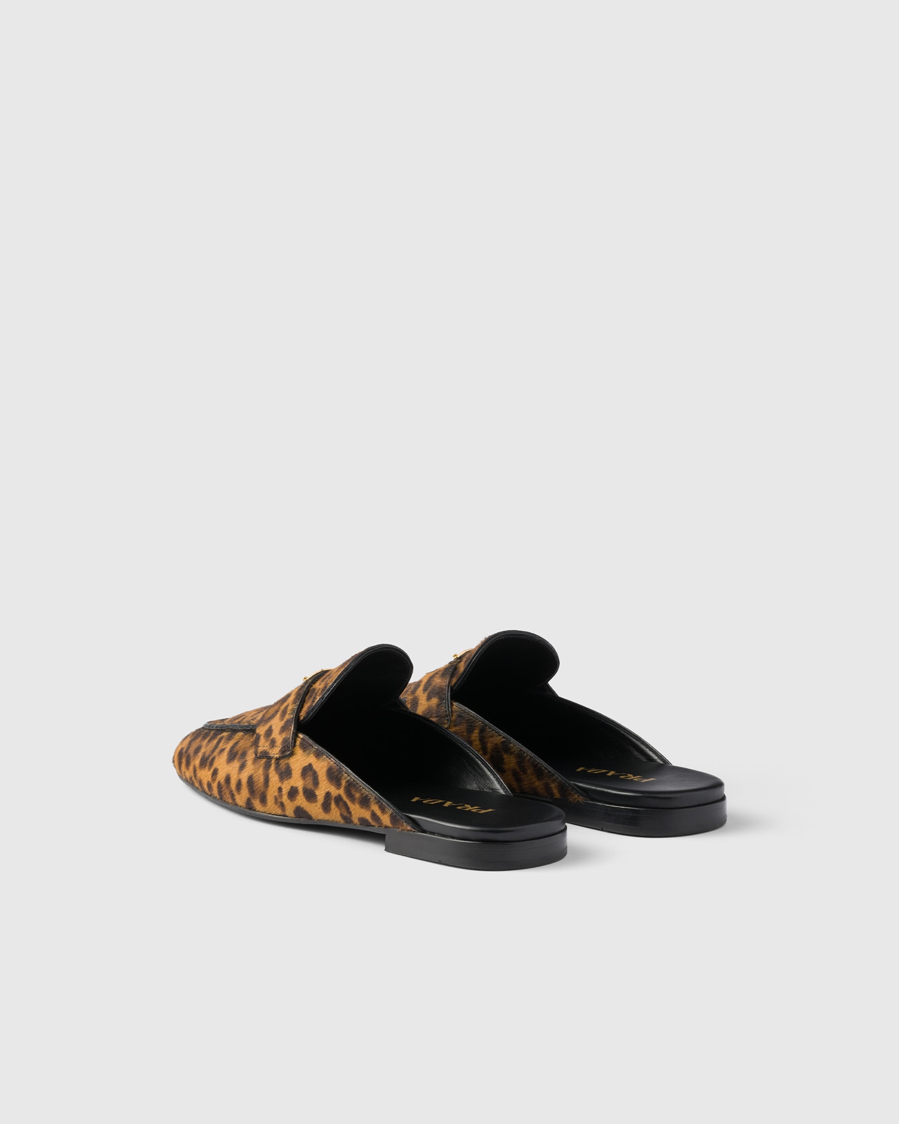 Honey Leopard-print Leather Mules | PRADA