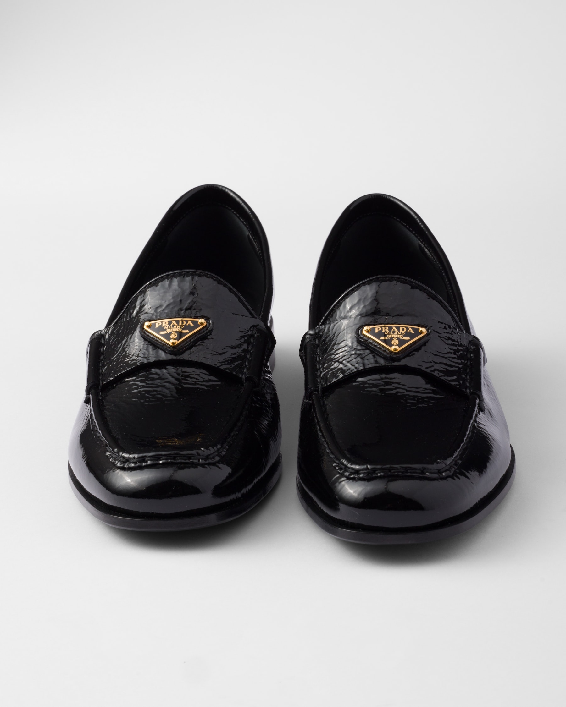 Black Patent Leather Loafers | PRADA
