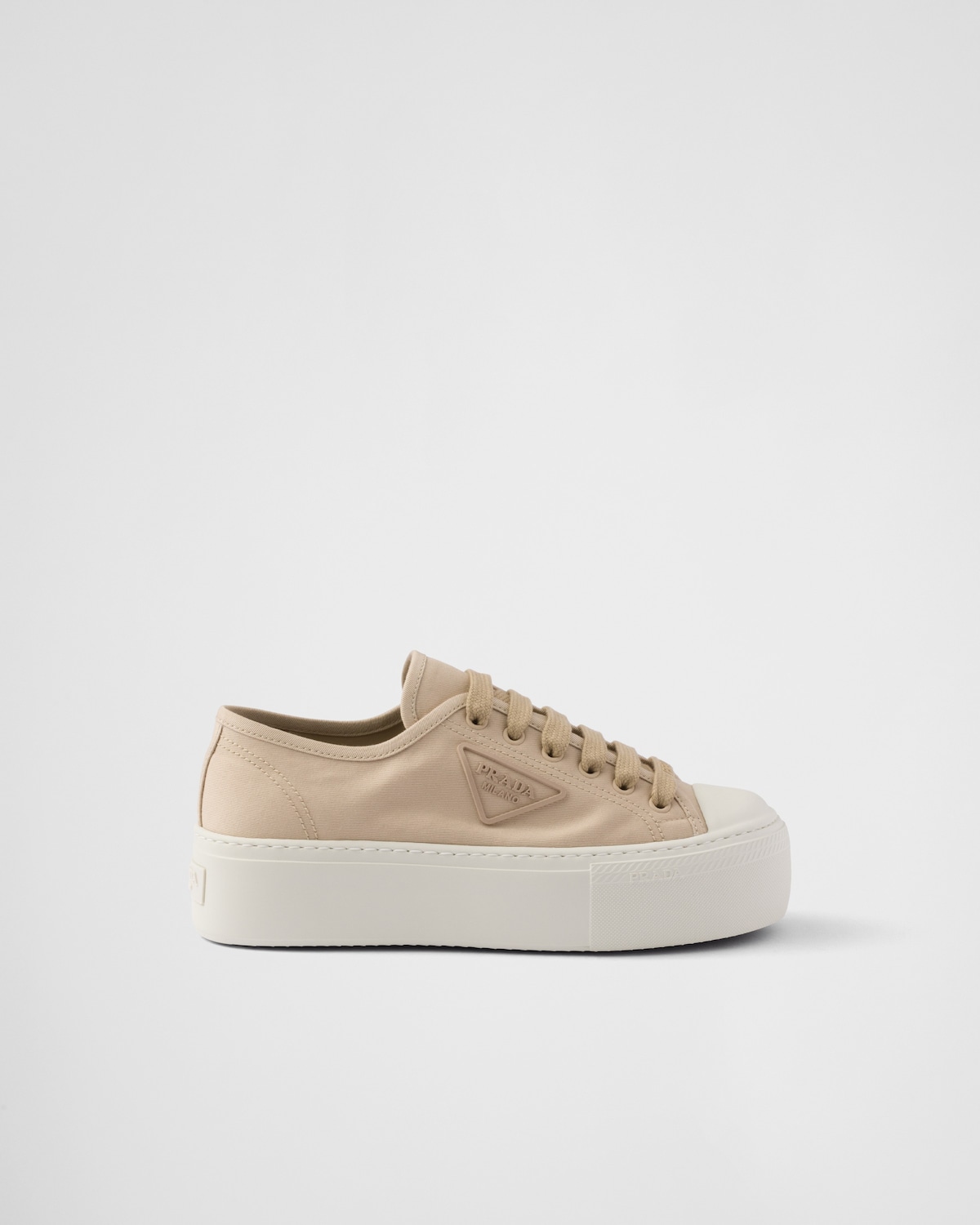 Cord Laced Fabric Sneakers | PRADA