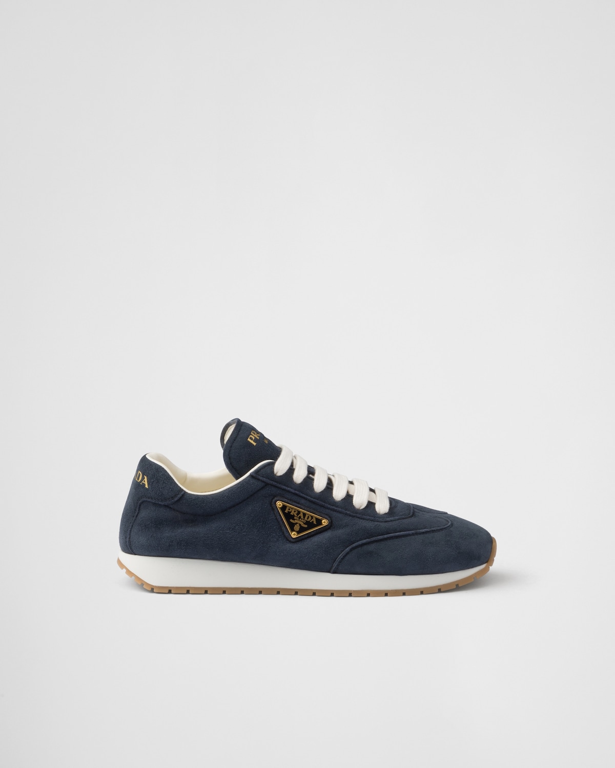 Navy Suede Sneakers | PRADA