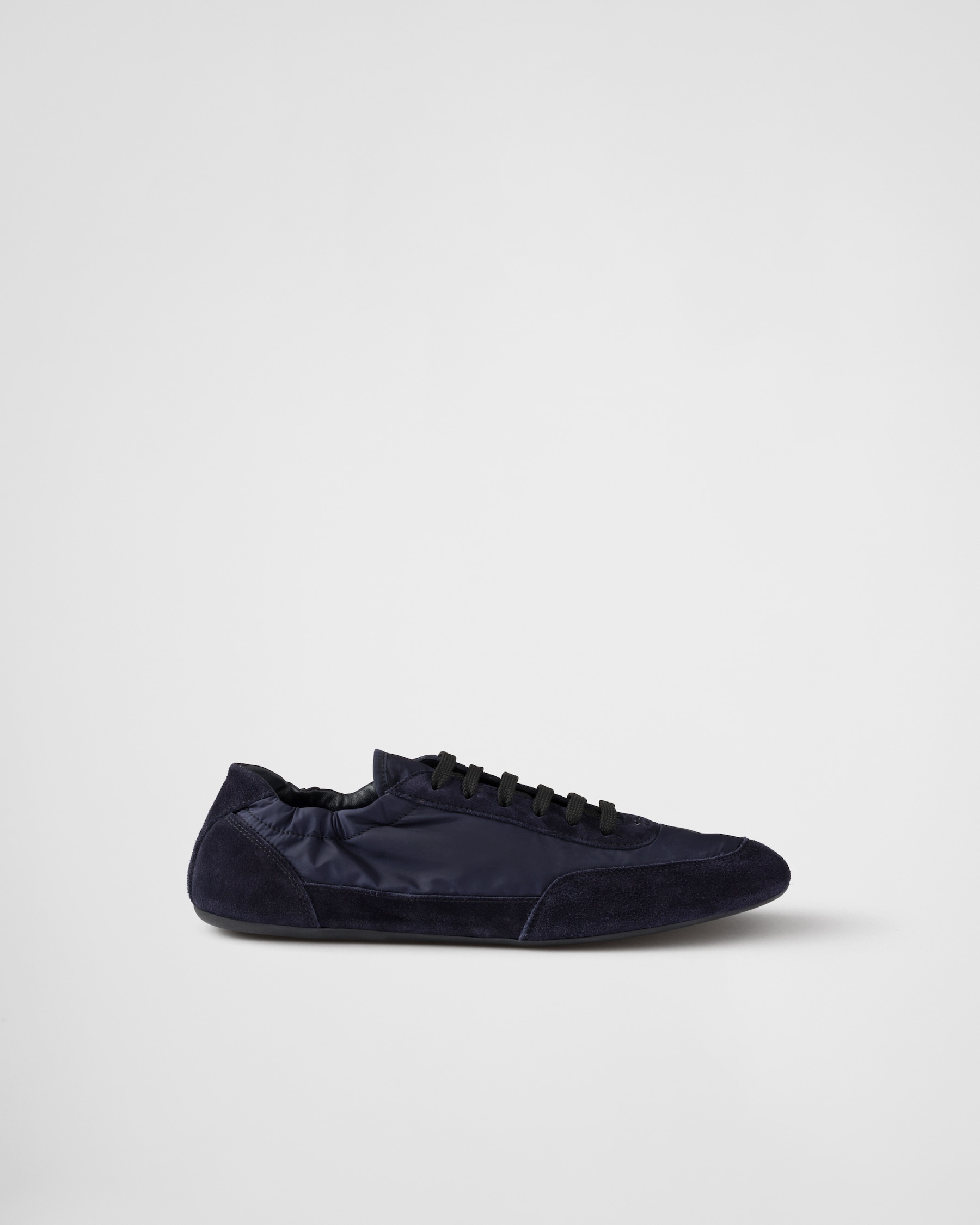 Navy Collapse Re-nylon And Suede Sneakers | PRADA