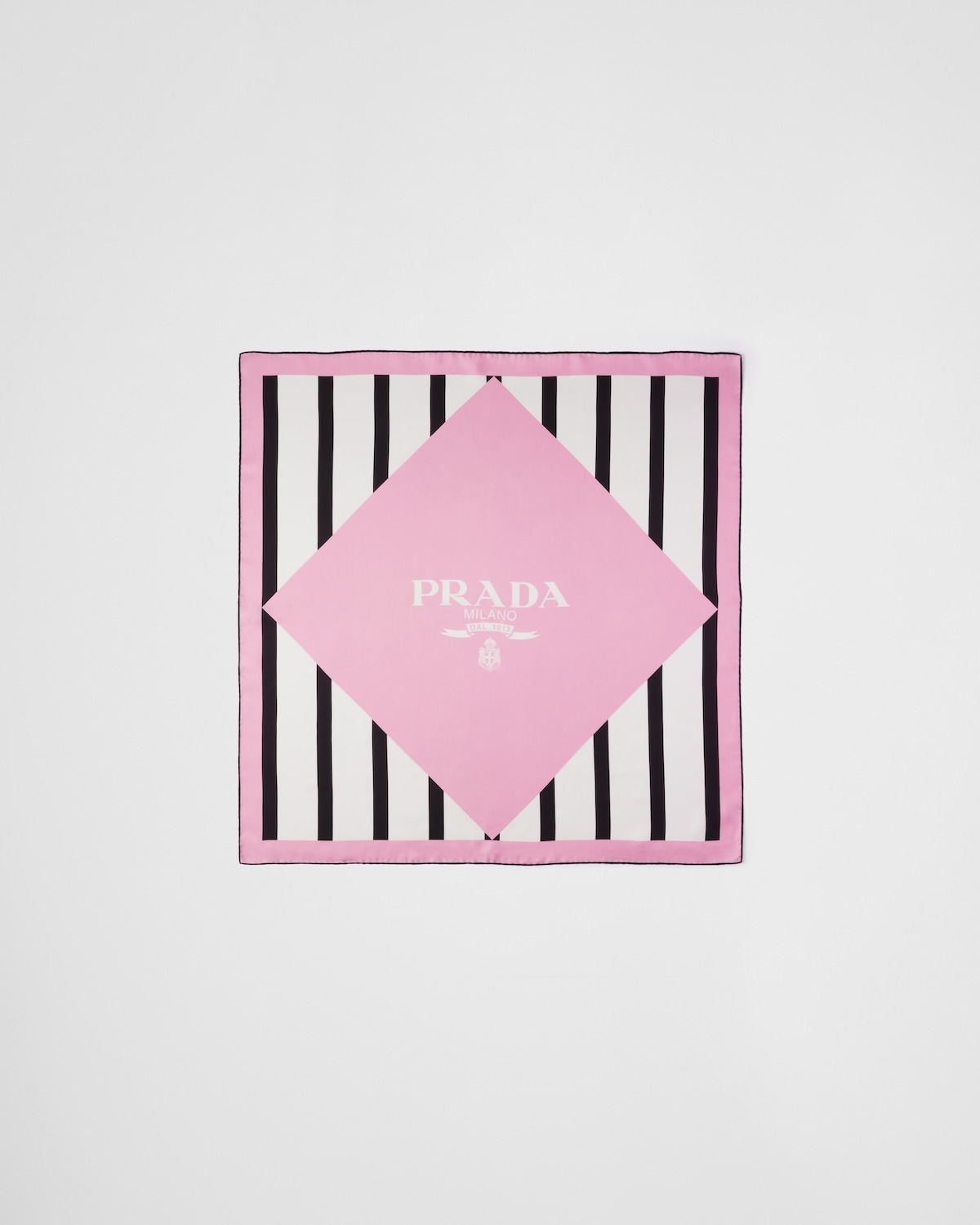 Primula Printed Silk Twill Scarf | PRADA