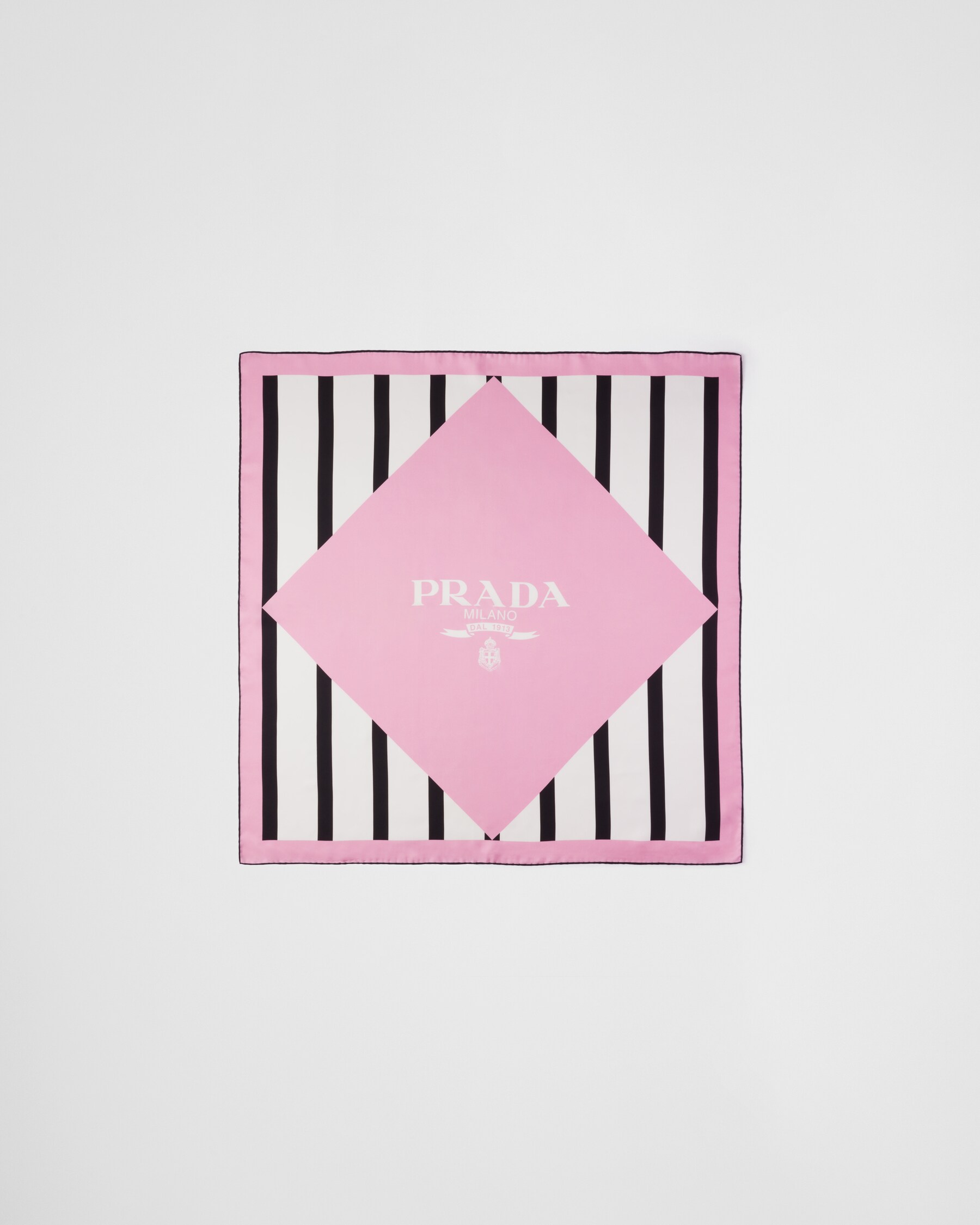Primula Printed Silk Twill Scarf 90x90 | PRADA