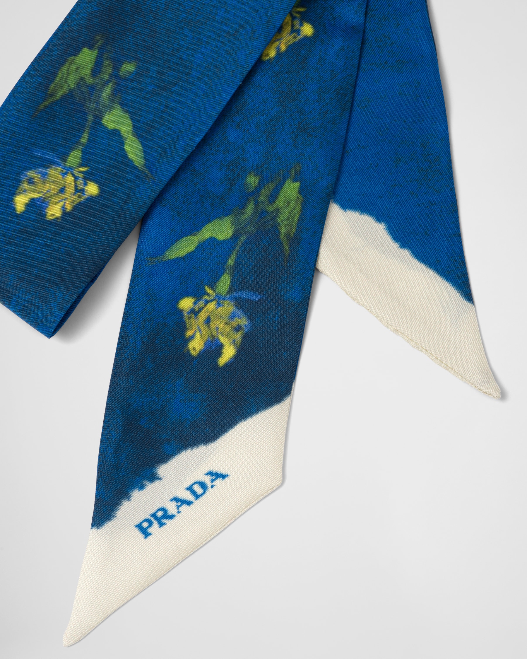 Bluette Printed Silk Twill Tie | PRADA