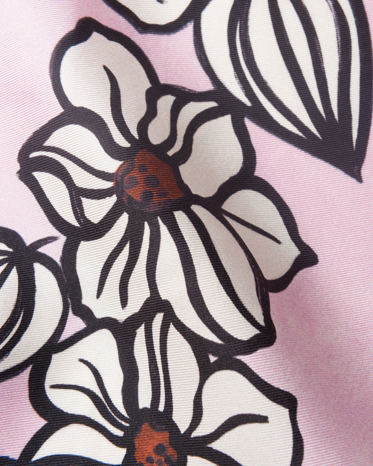 Rose/tobacco Printed Twill Scarf | PRADA