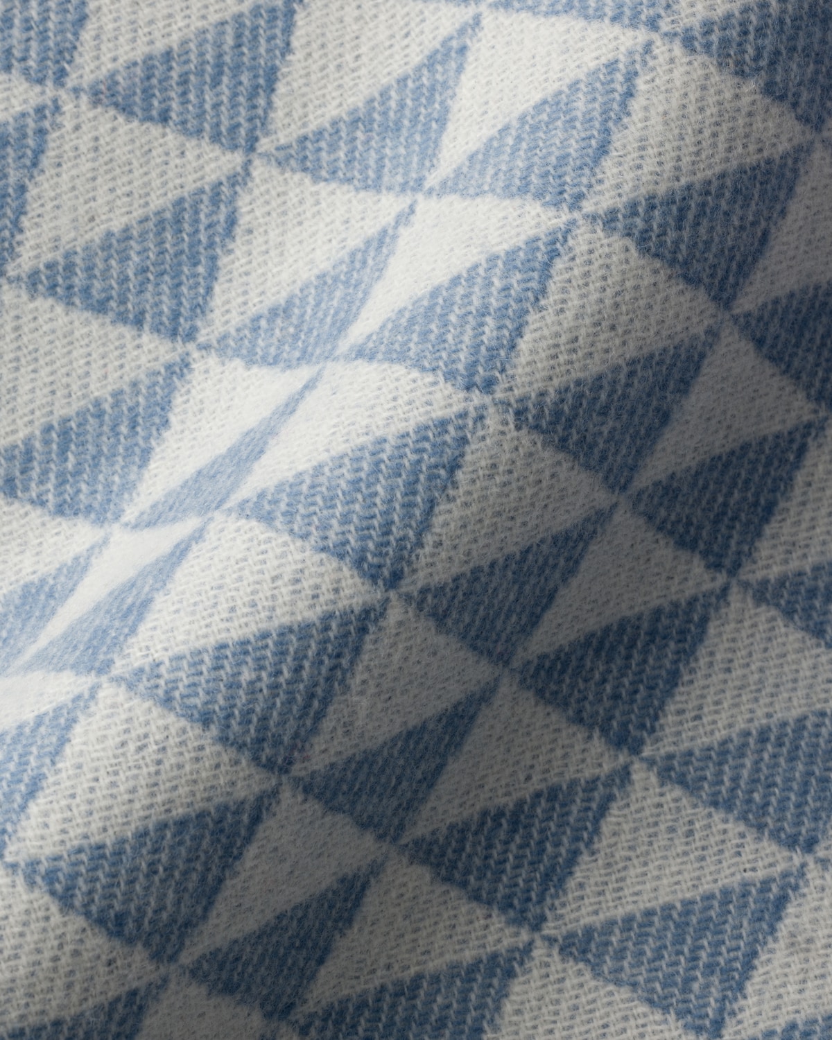 Air Force Blue/white Symbole Double Wool And Cashmere Scarf | PRADA