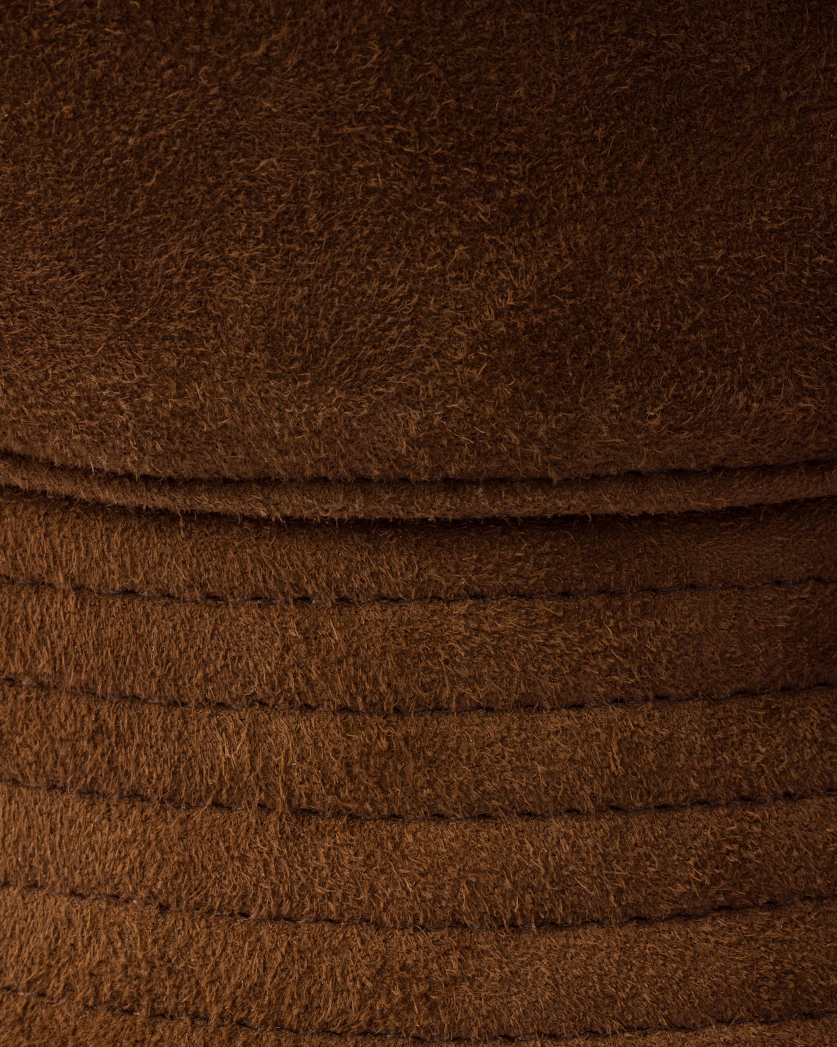 Cocoa Brown Suede Bucket Hat | PRADA