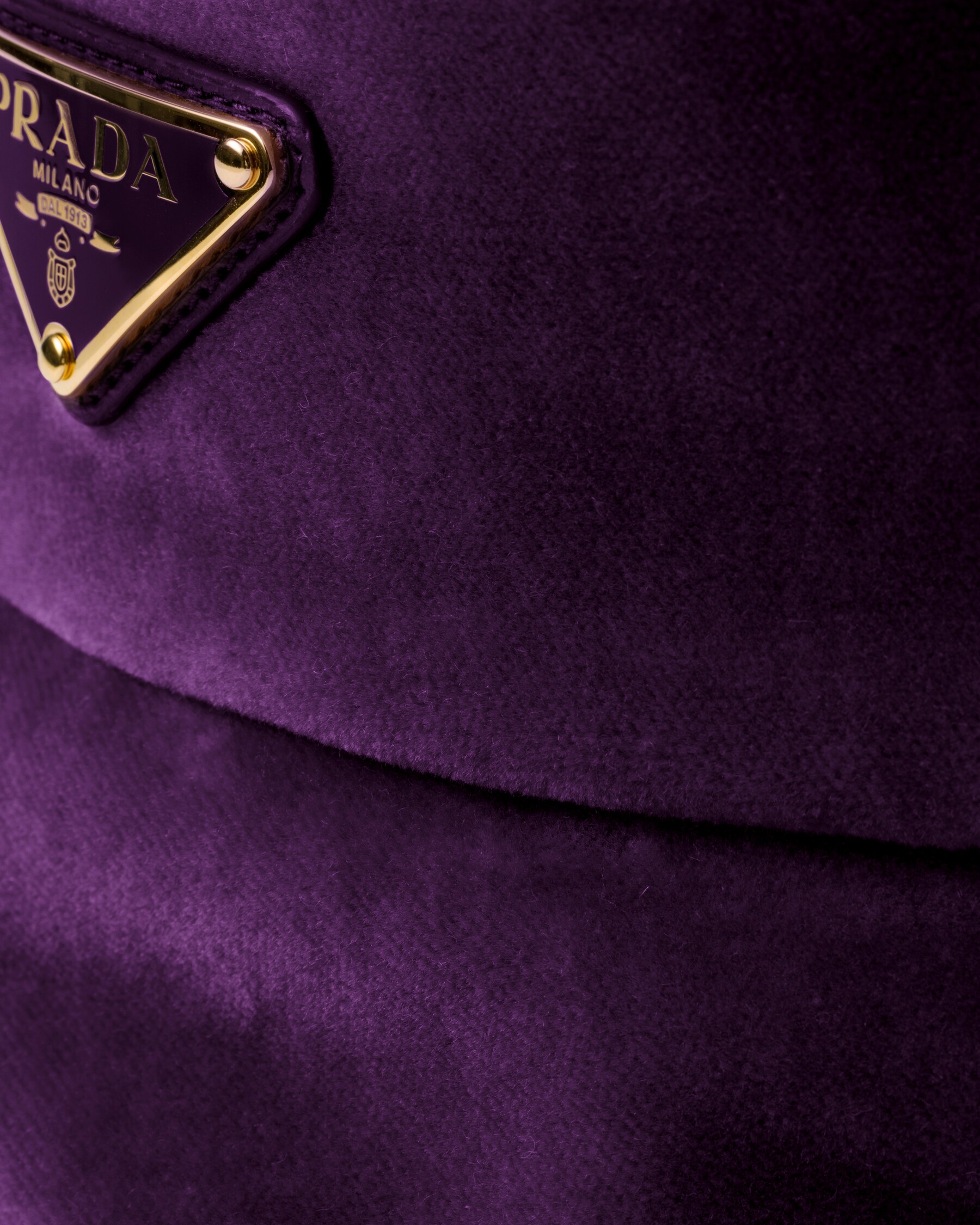 Plum Velvet Bucket Hat | PRADA