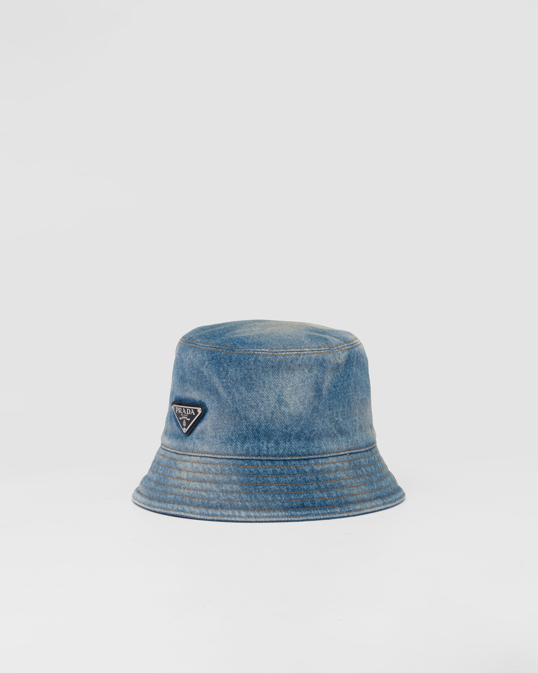 Light Blue Denim Bucket Hat | PRADA