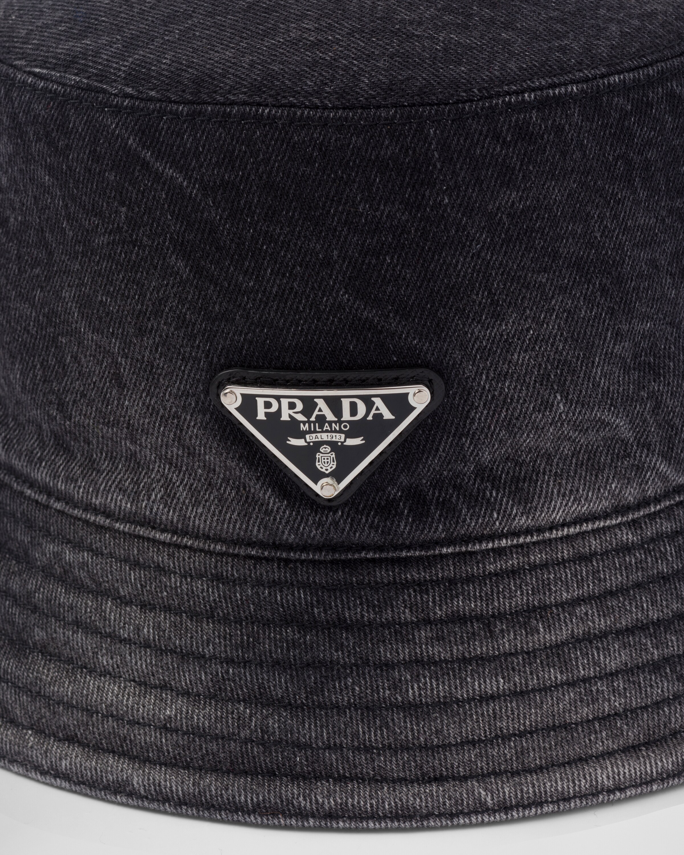 Black Denim bucket hat | Prada