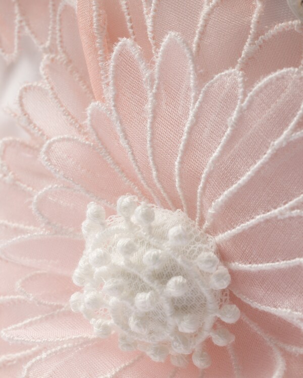 Alabaster Pink Guipure Lace Bucket Hat | PRADA