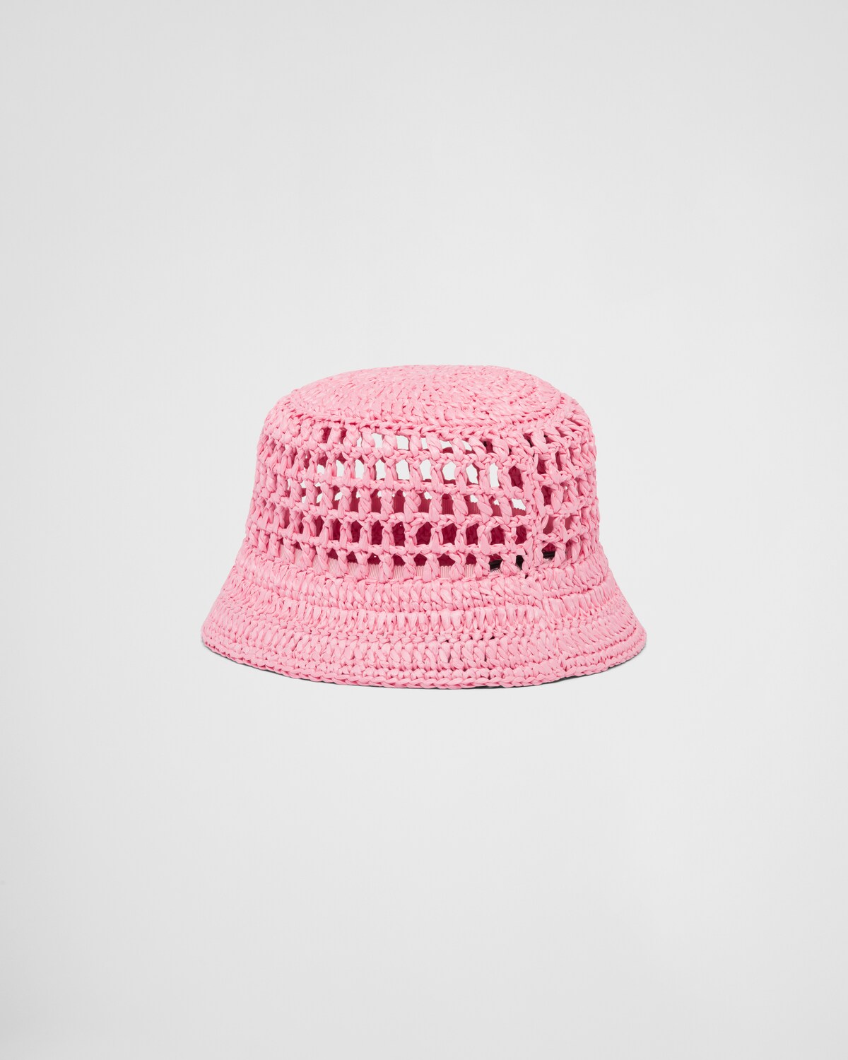 Petal Pink Crochet Bucket Hat | PRADA