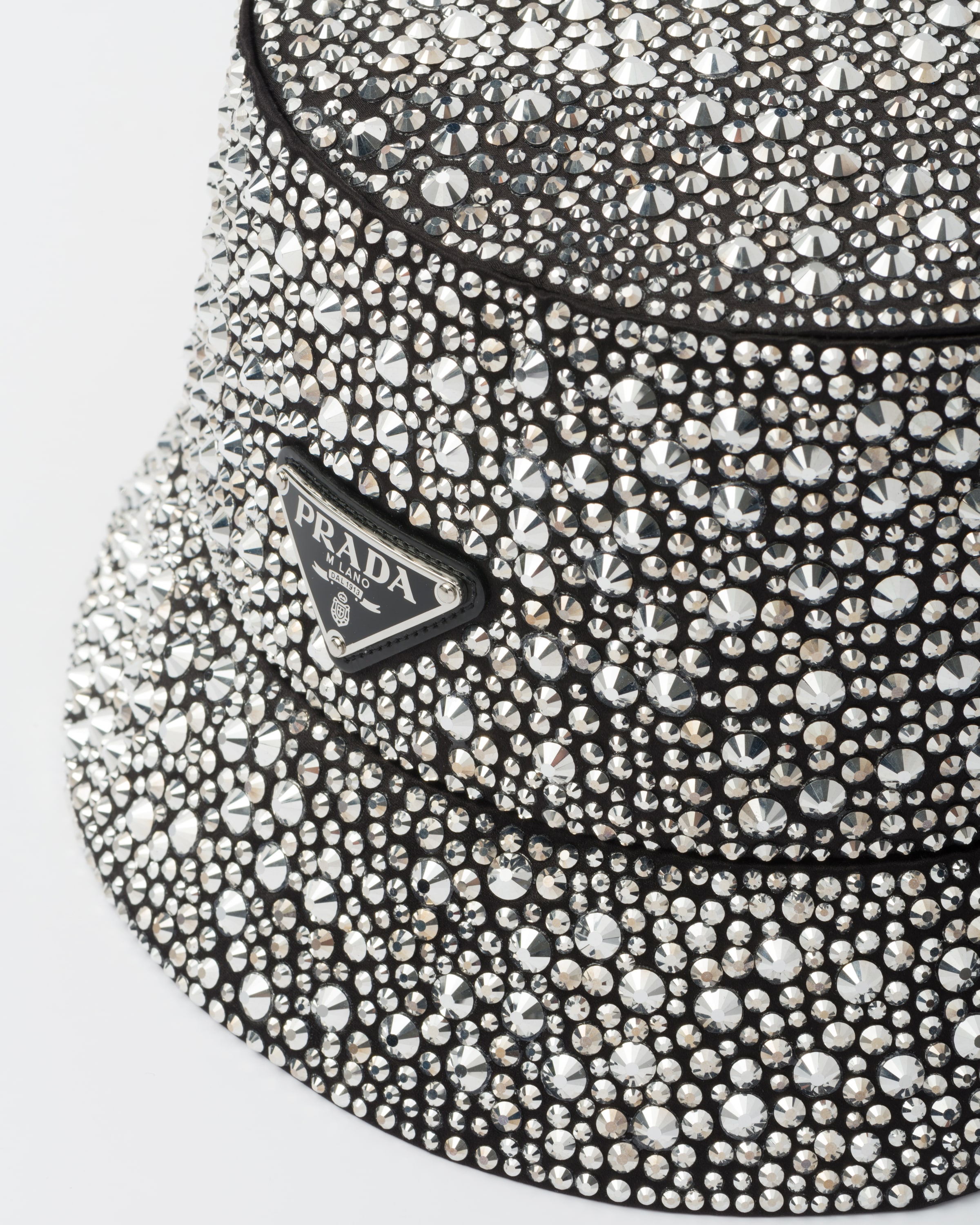 Metal Bucket hat with crystals | Prada