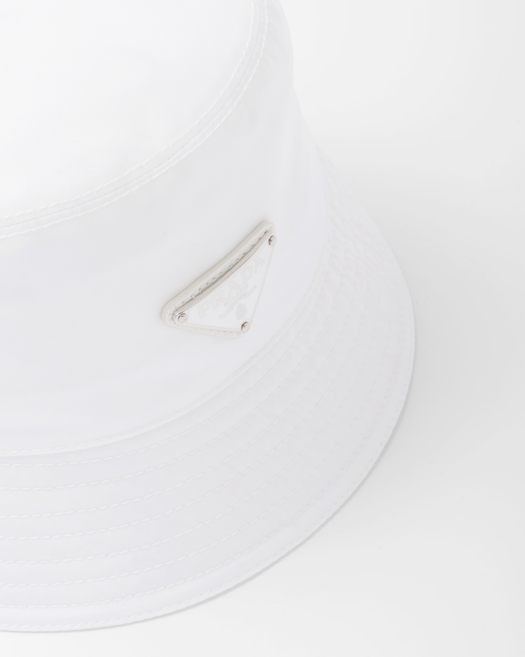 White Re-nylon Bucket Hat | PRADA