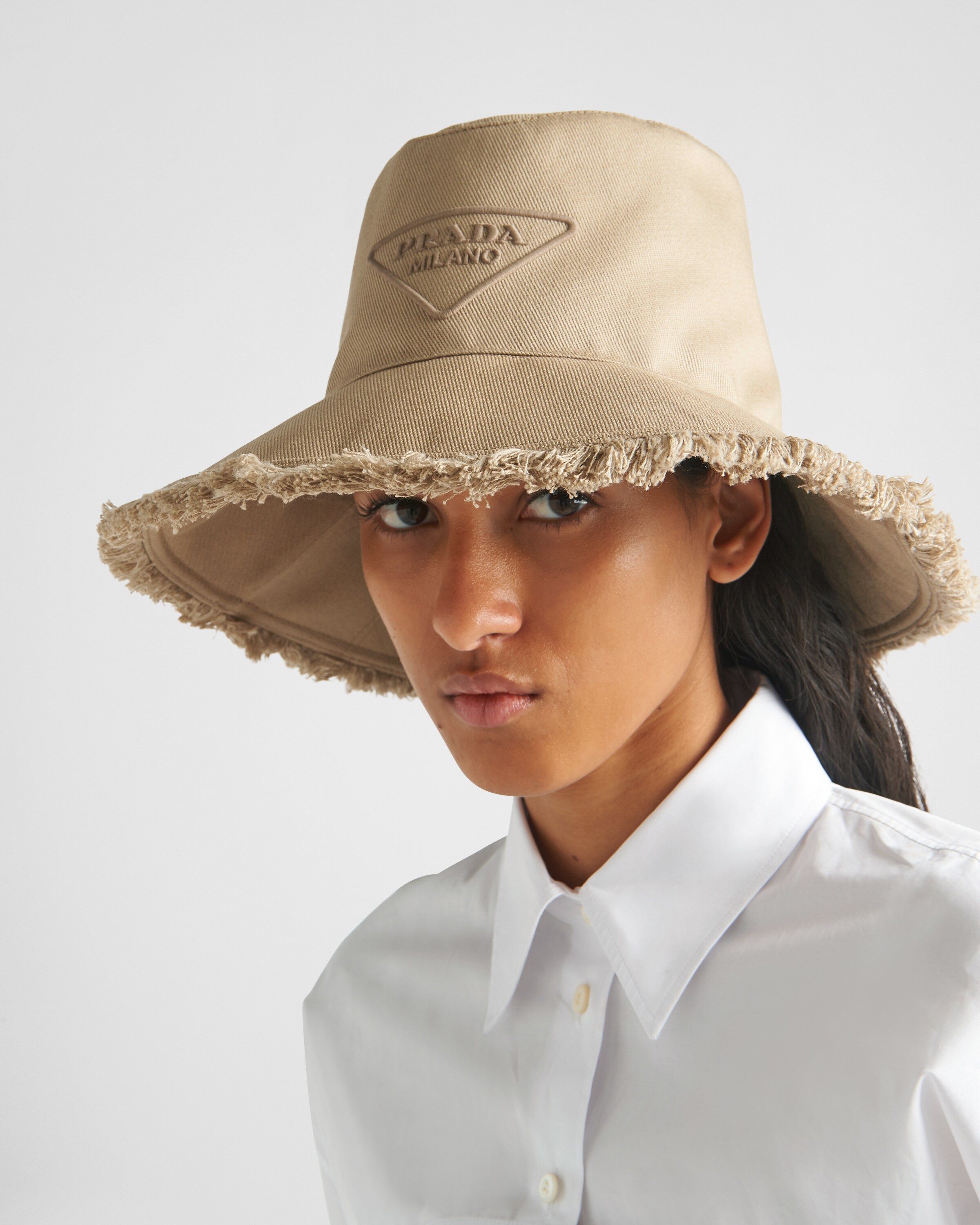 Cappello in drill Kaki | Prada