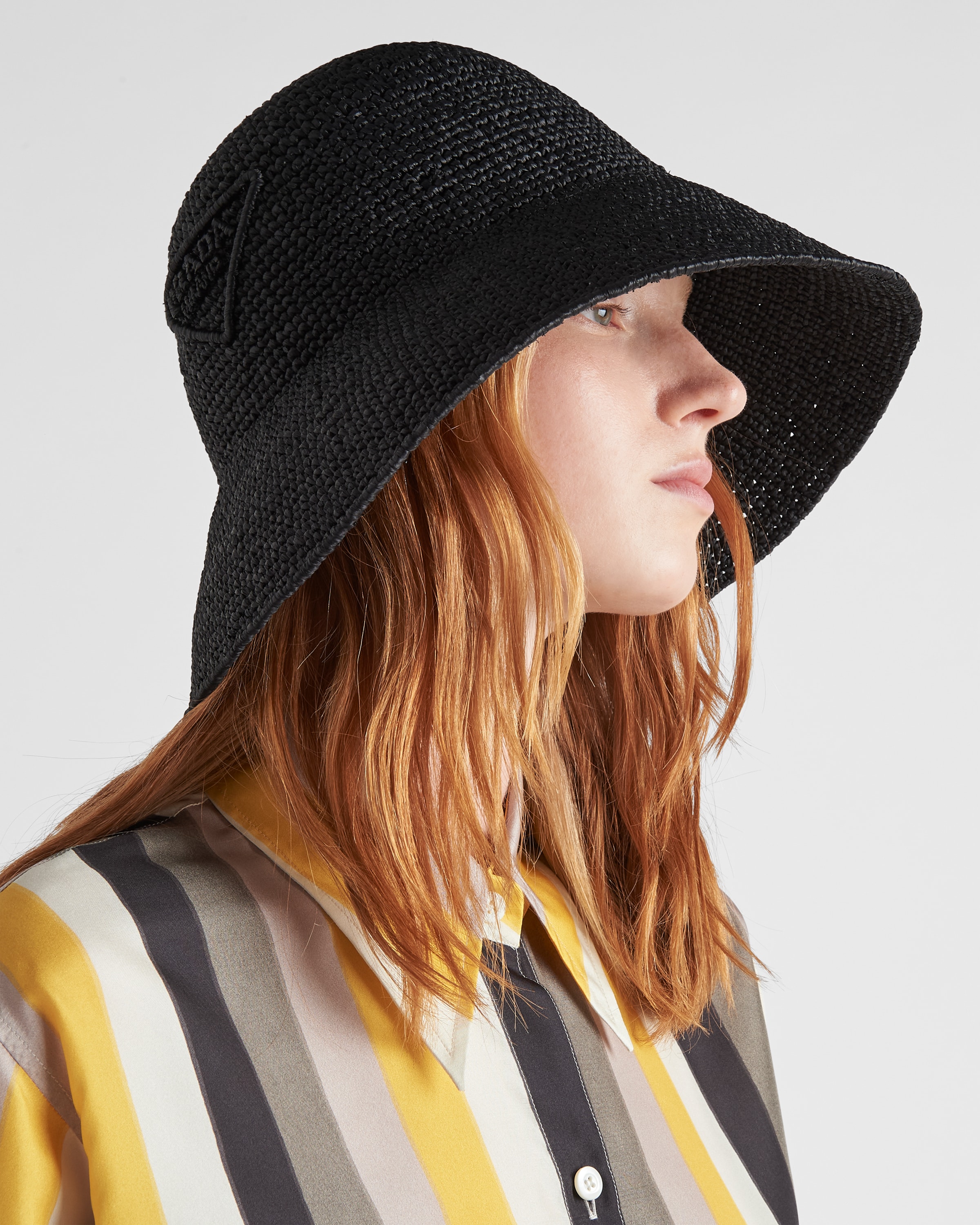 Black Raffia hat | Prada