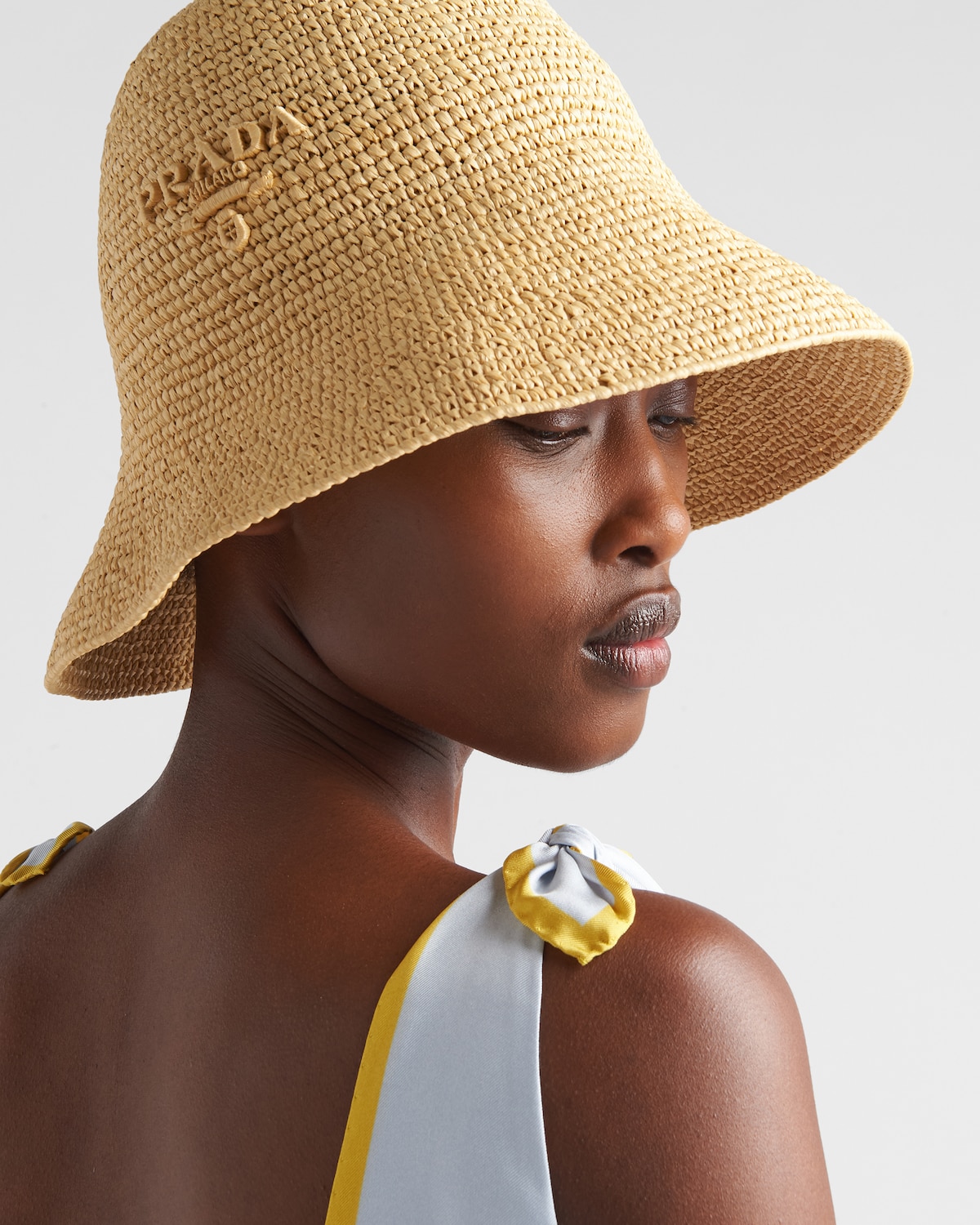 Cappello In Crochet Naturale | PRADA