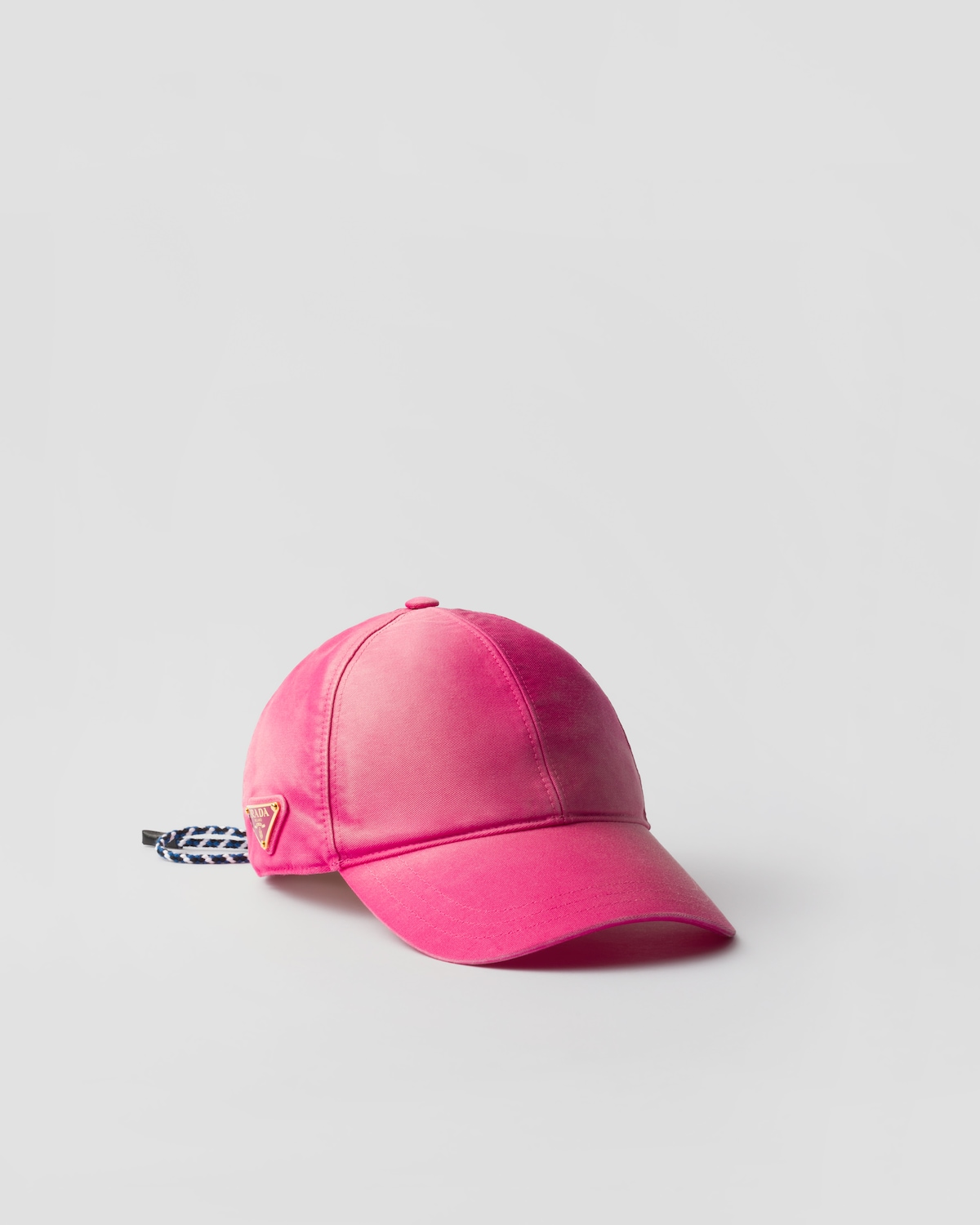 Tamarind Pink Cotton Baseball Cap | PRADA