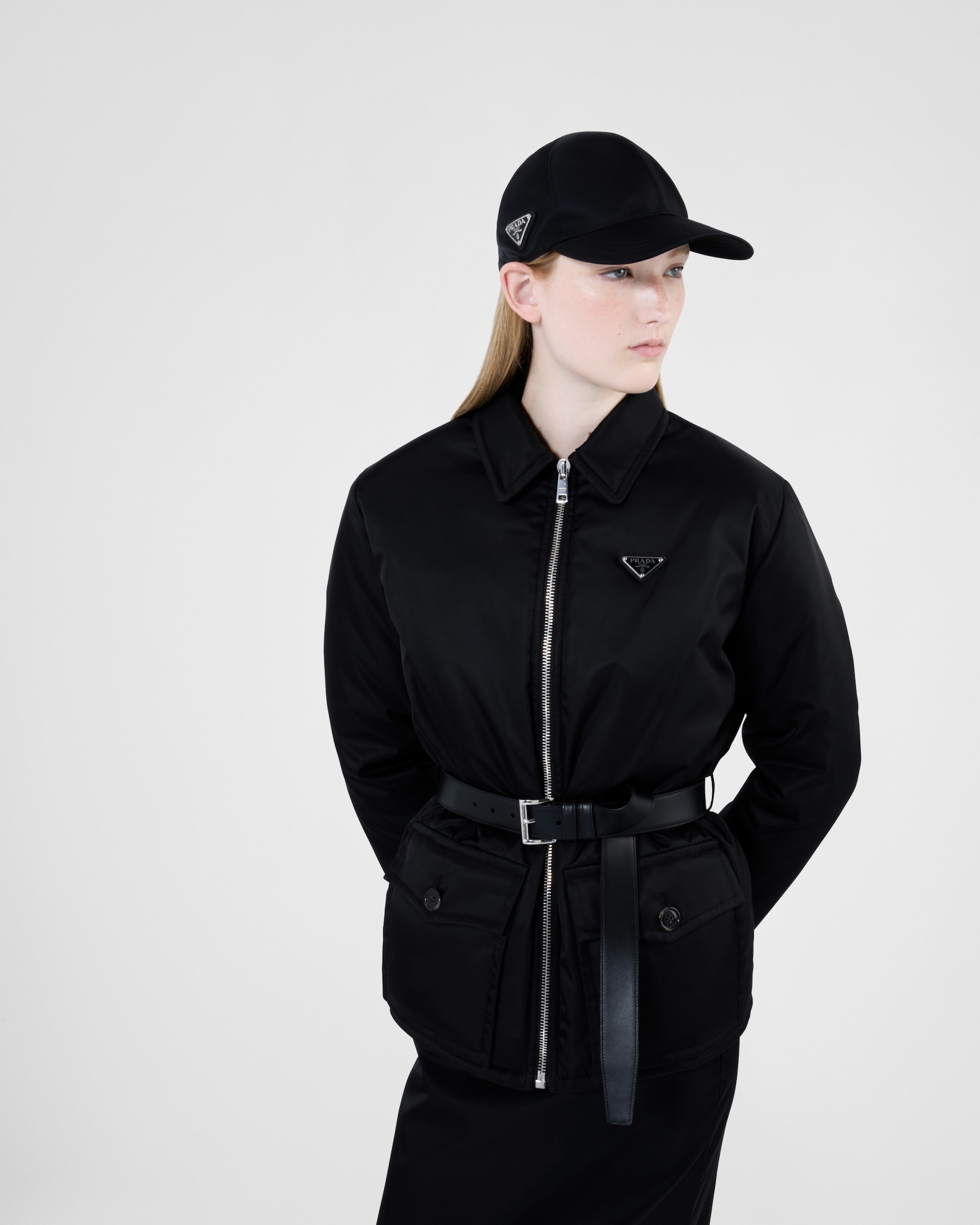 Black Re-nylon Baseball Cap | PRADA - United States