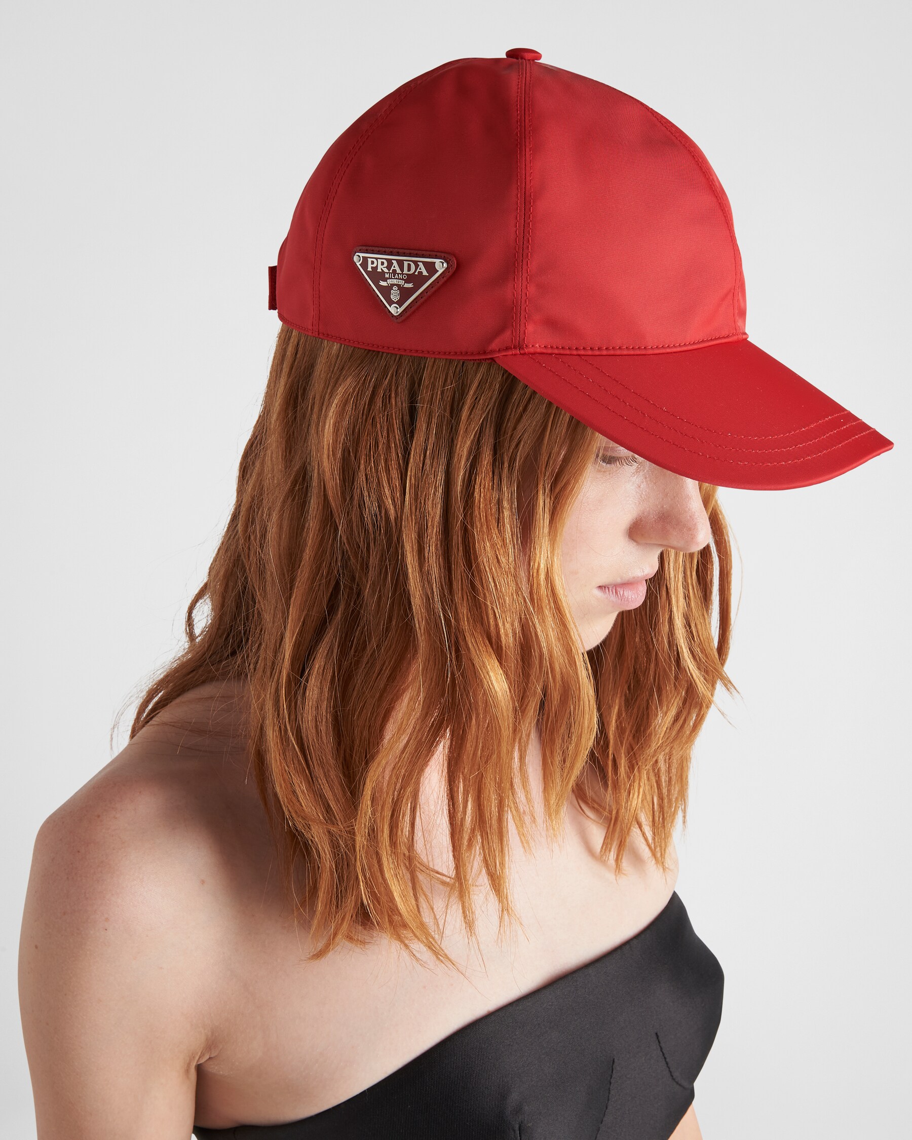 Red Re-nylon Baseball Cap | PRADA