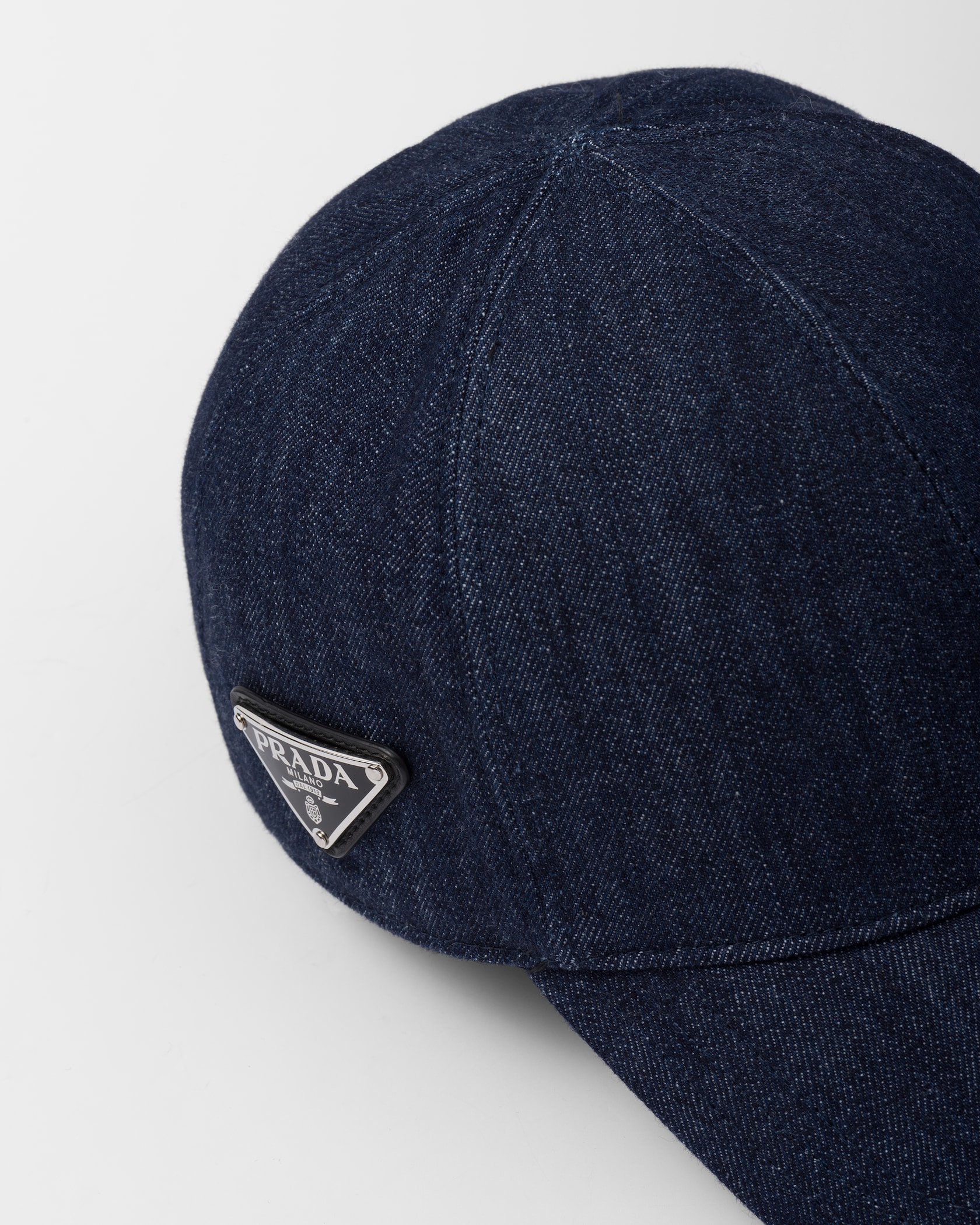 Navy Denim Baseball Cap | PRADA