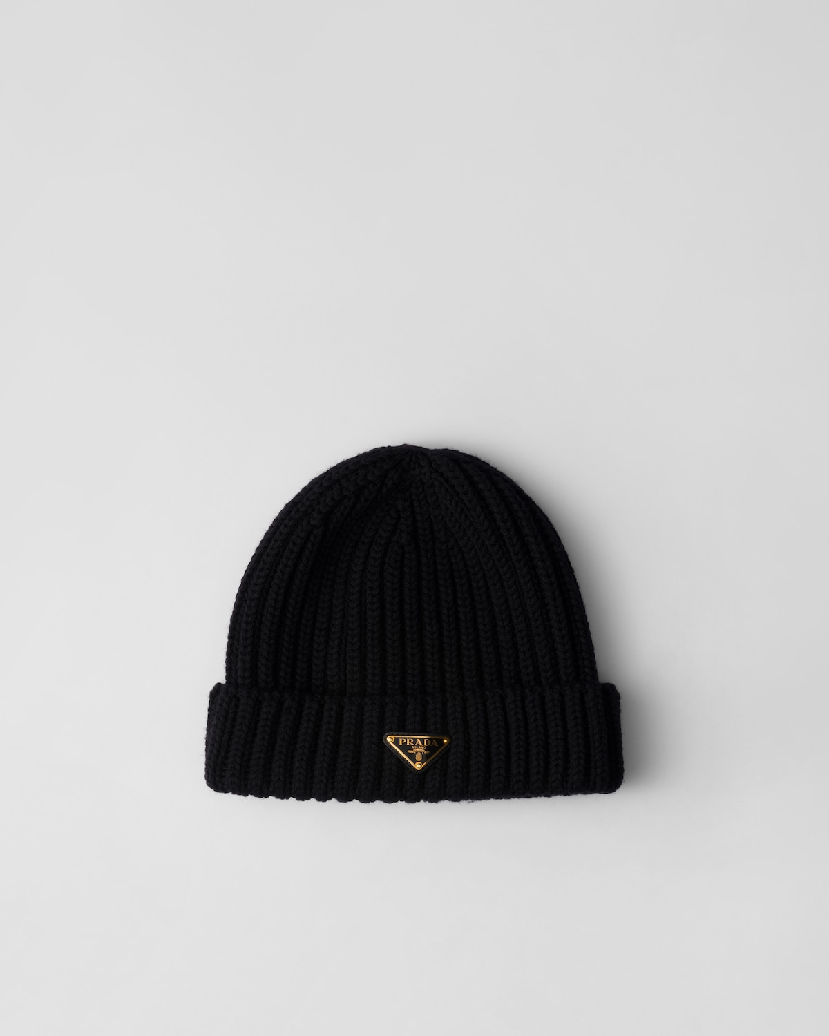 Black Wool Beanie | PRADA