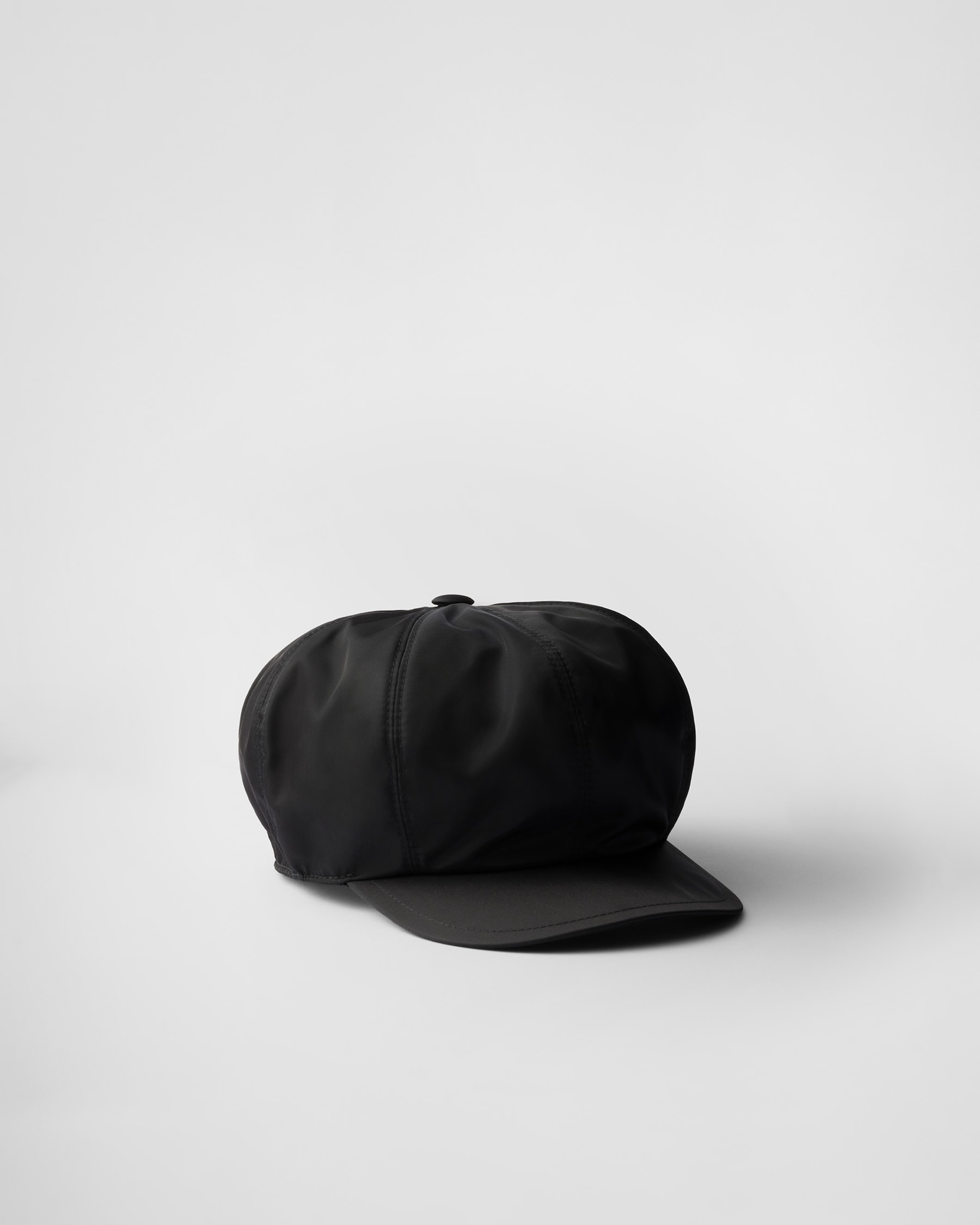 Black Re-nylon Newsboy Cap | PRADA