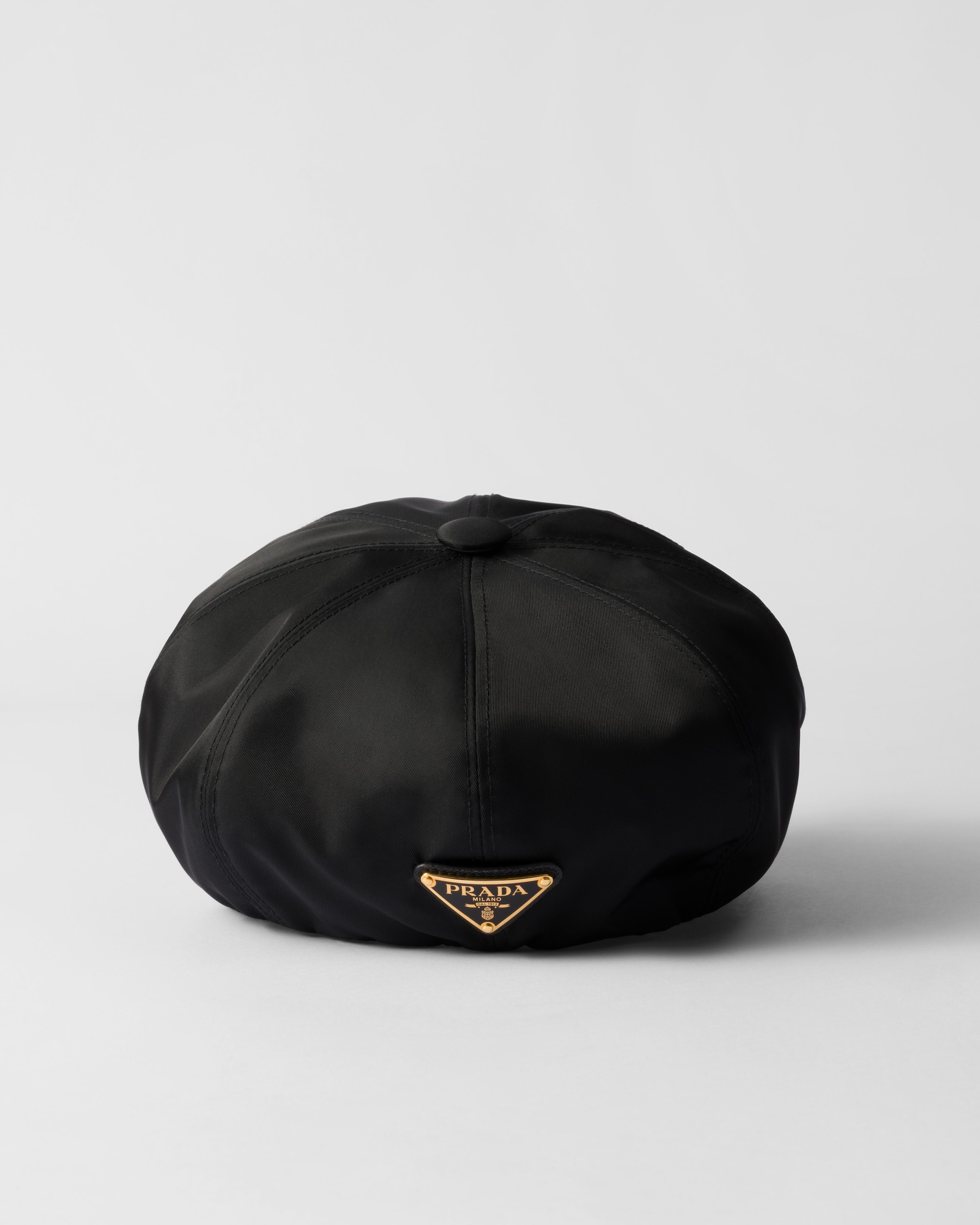 Black Re-nylon Newsboy Cap | PRADA