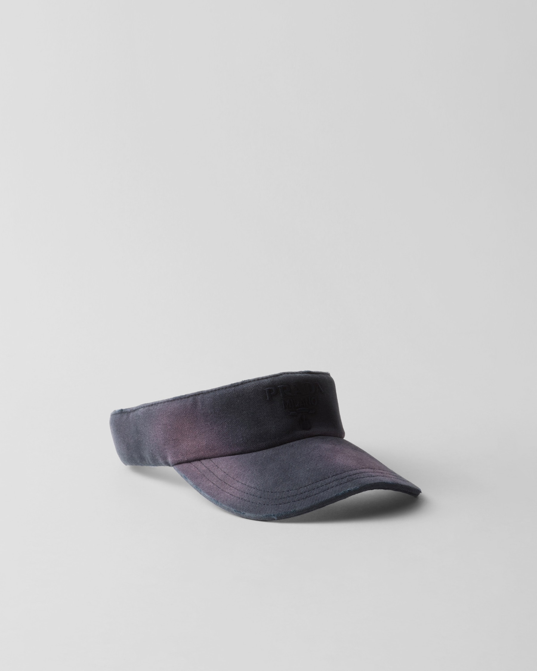 Baltic Blue Canvas Visor | PRADA