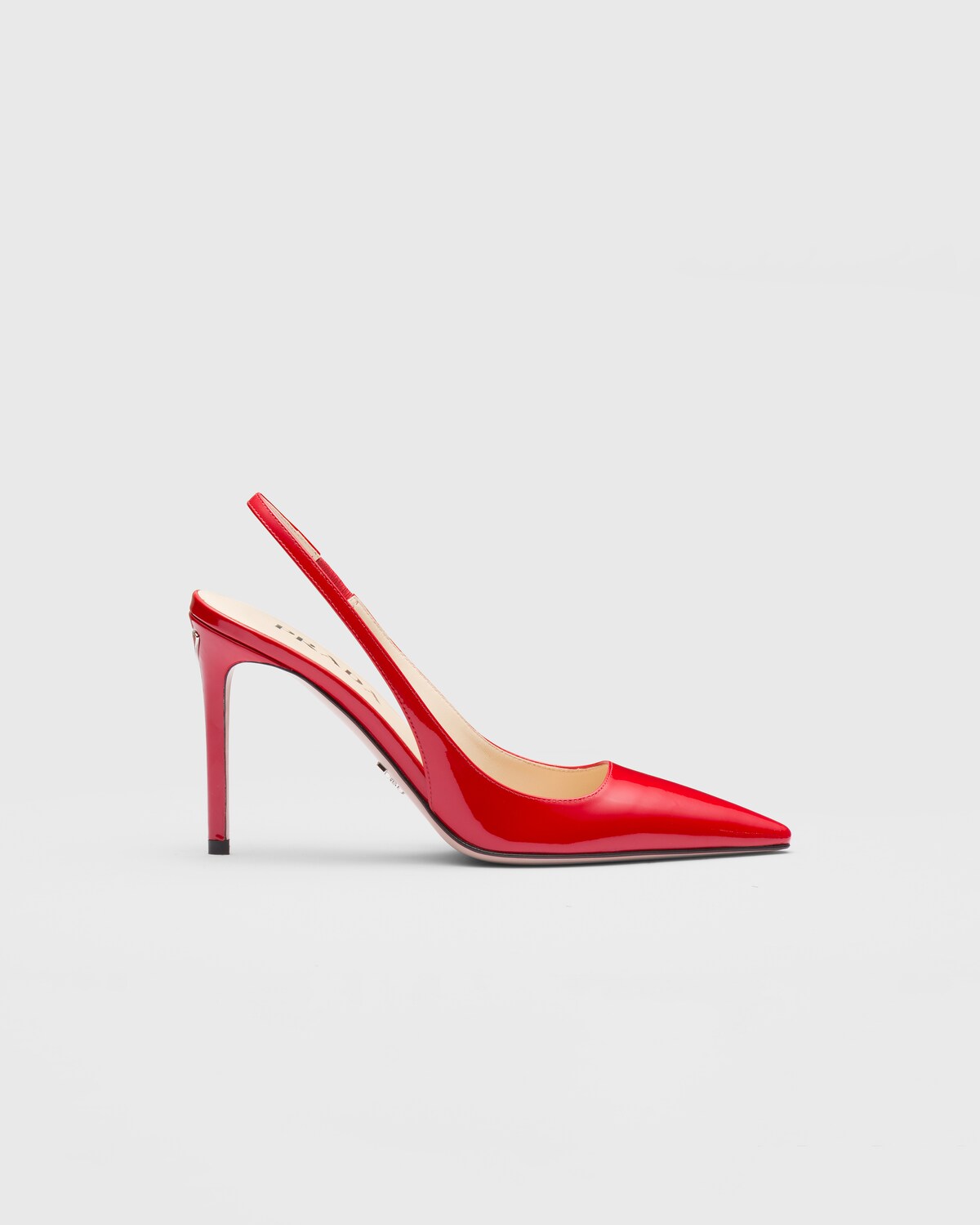 Red Patent Leather Slingbacks | PRADA