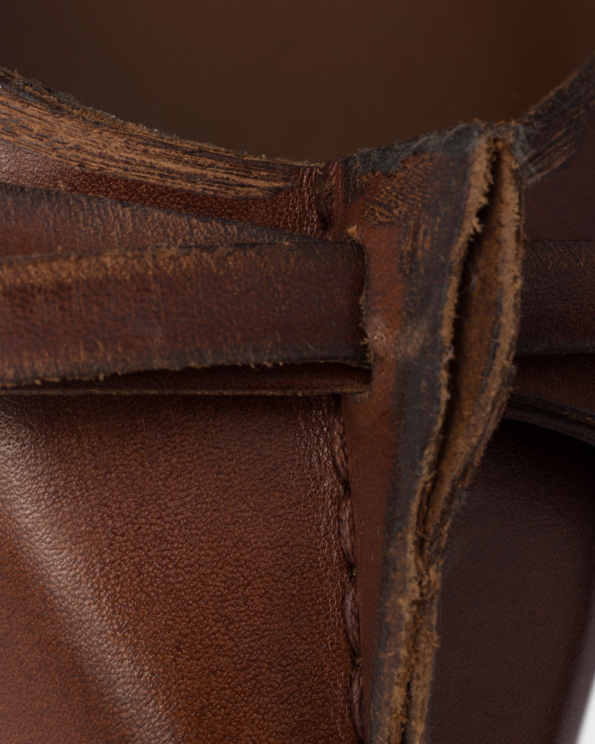 Cocoa Brown Antiqued Leather Pumps | PRADA