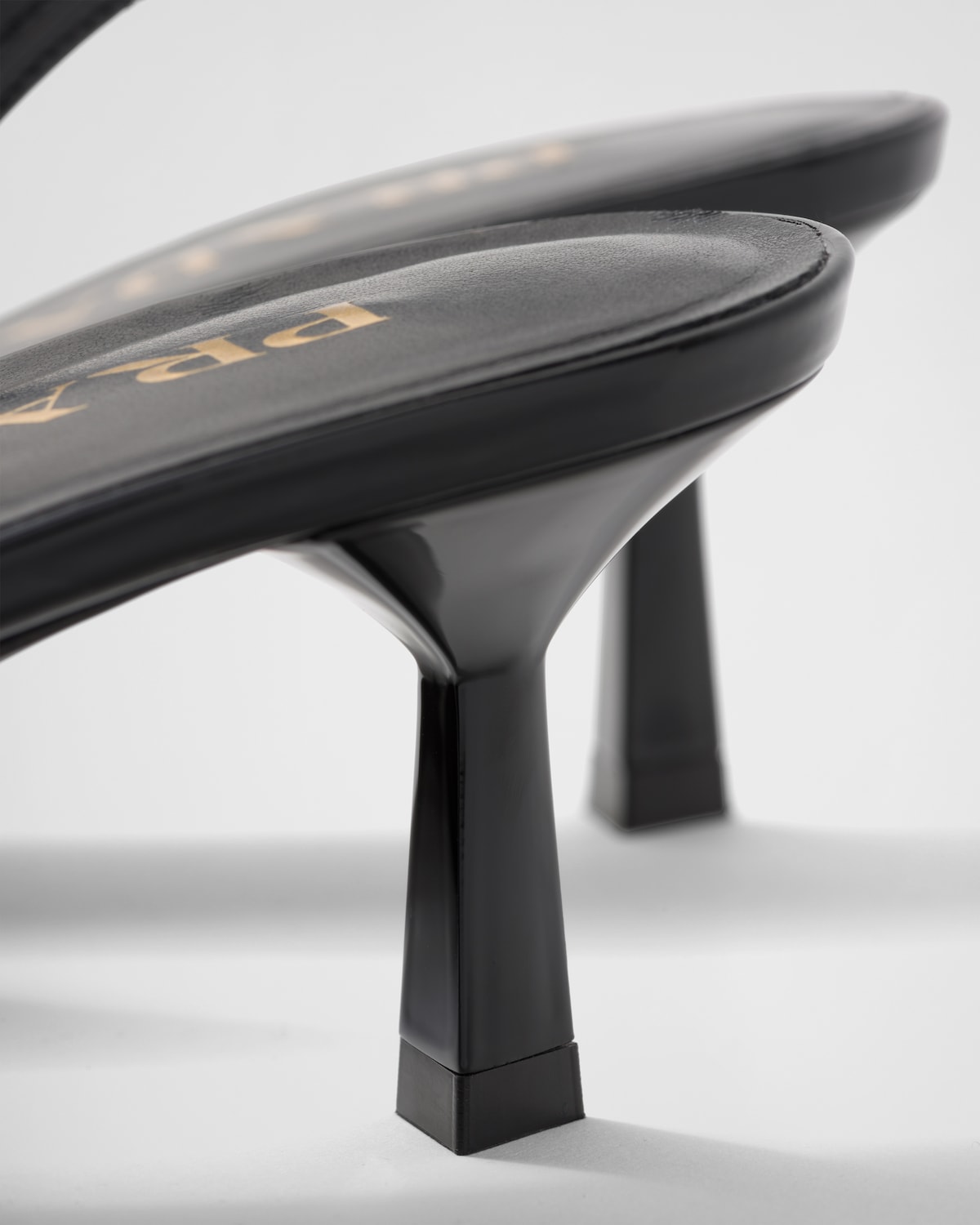 Black Patent Leather Slingback Pumps | PRADA