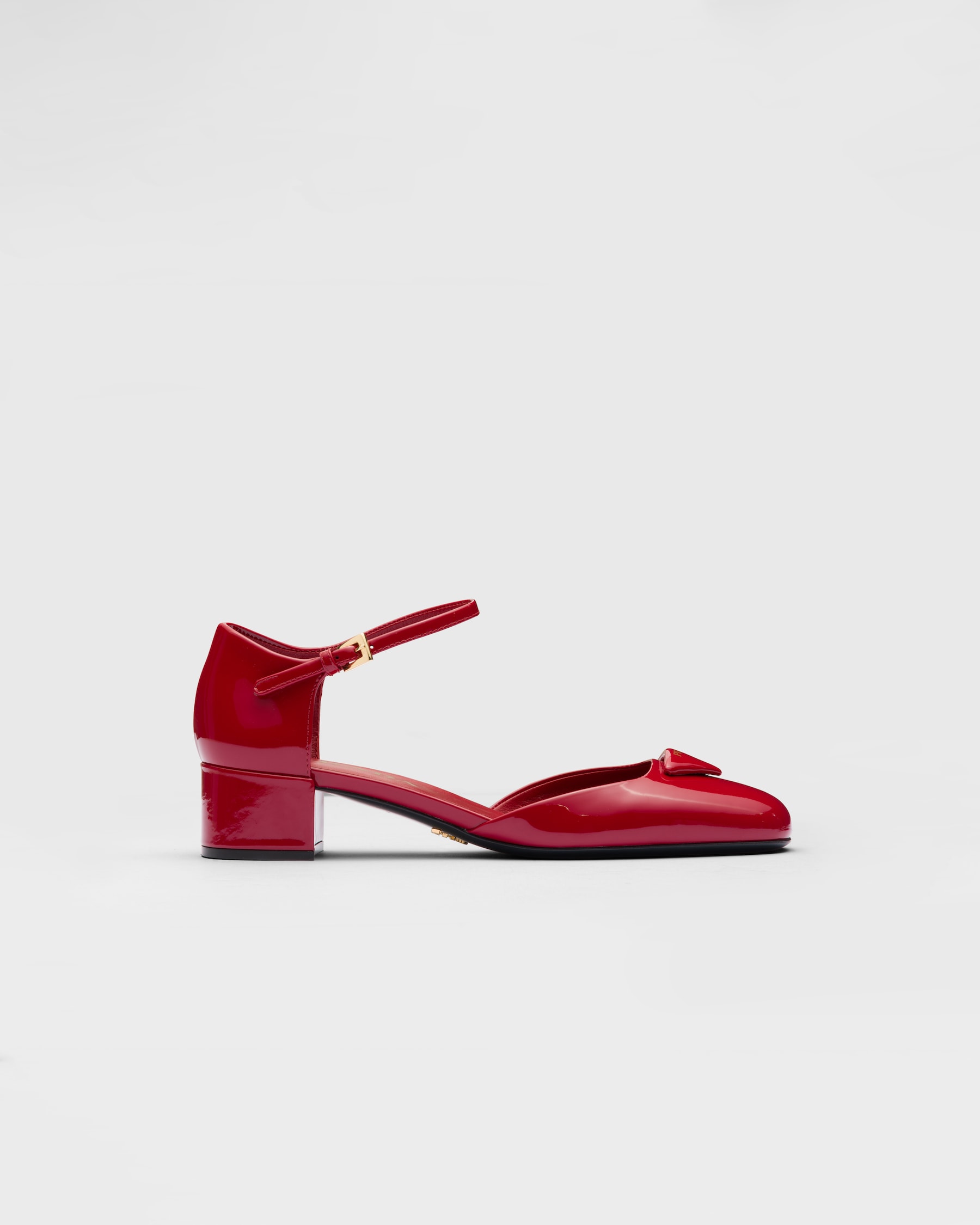 Cherry Red Patent Leather Pumps | PRADA