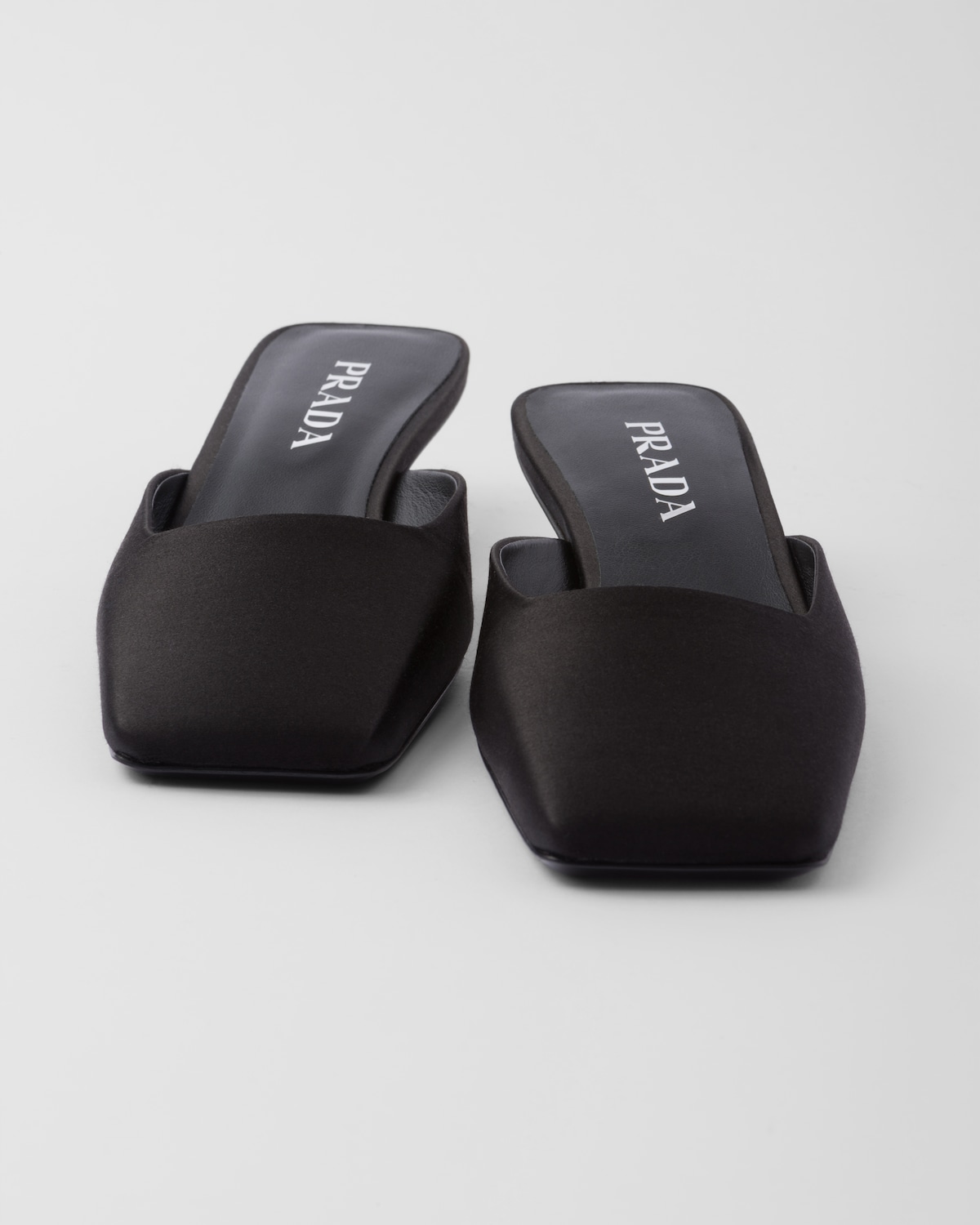 Black Satin Mules | PRADA