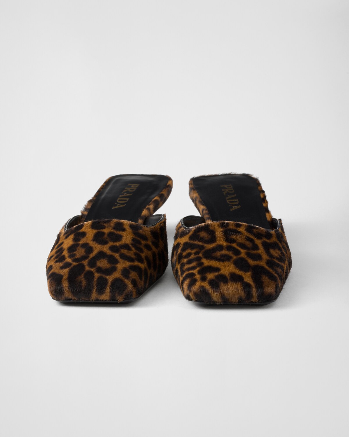 Honey Printed Leather Slides | PRADA