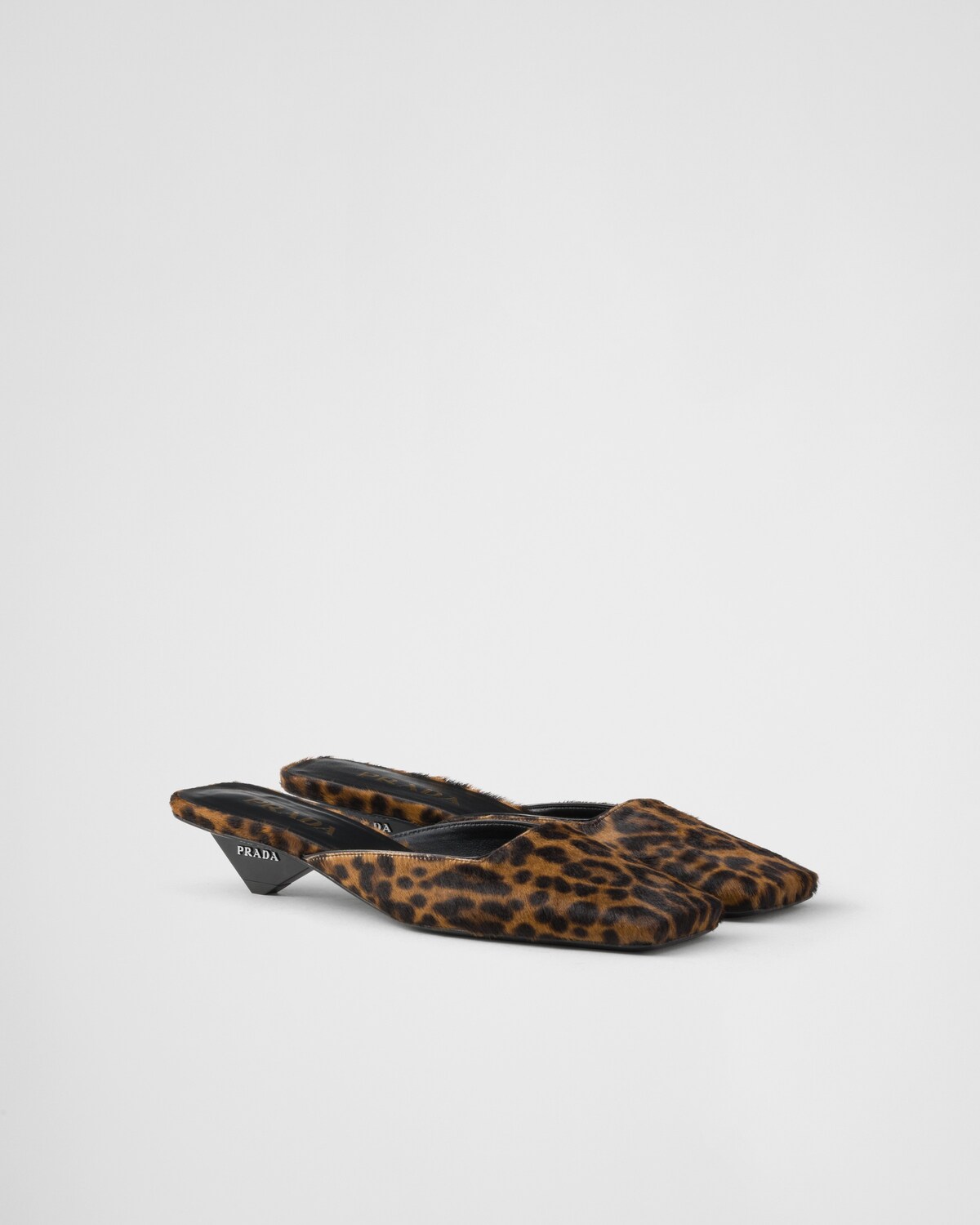 Honey Printed Leather Slides | PRADA