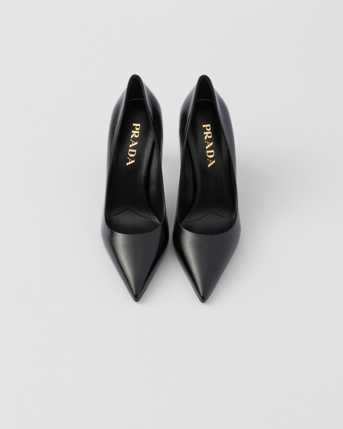 Black Patent Saffiano Leather Pumps | PRADA