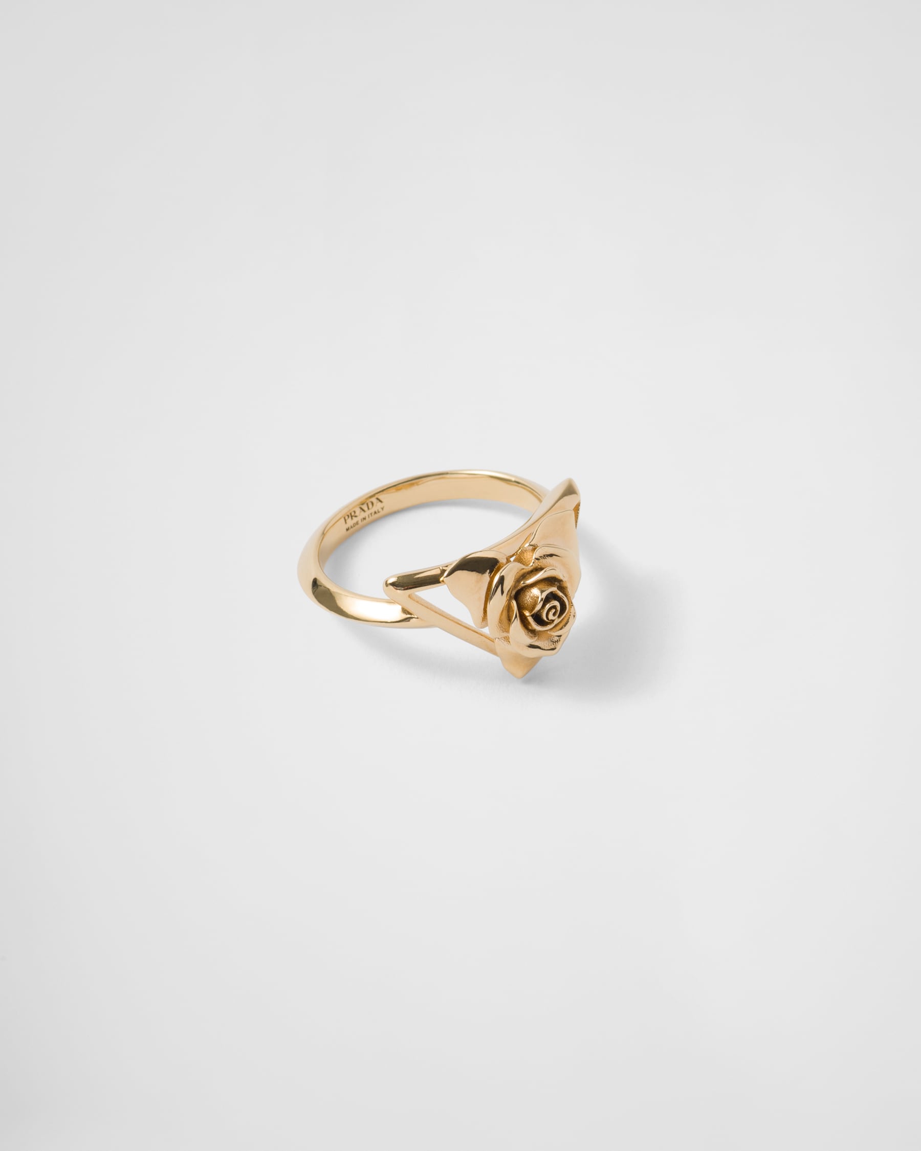 Gold Metal Ring | PRADA