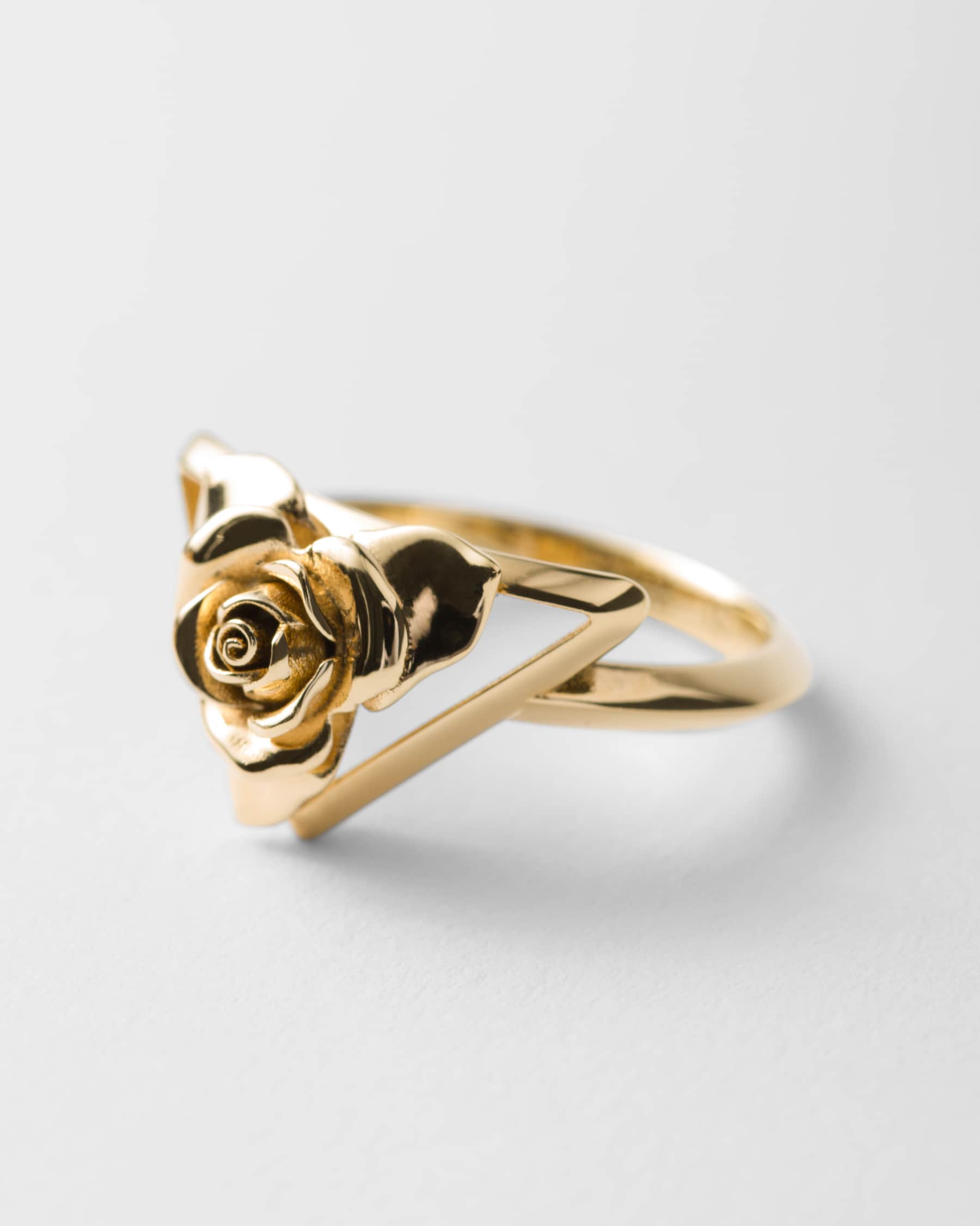 Gold Metal Ring | PRADA