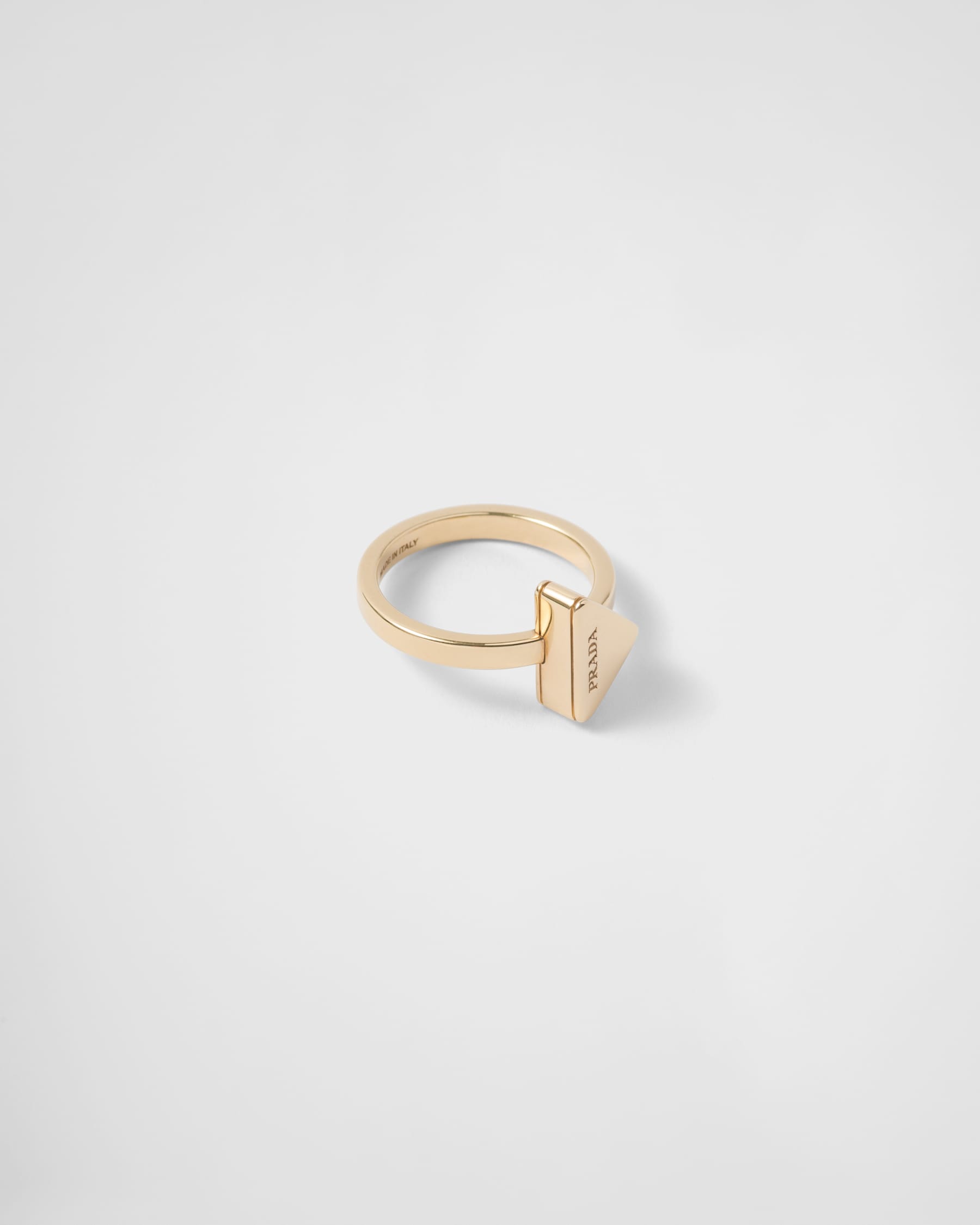 Gold Metal Ring | PRADA