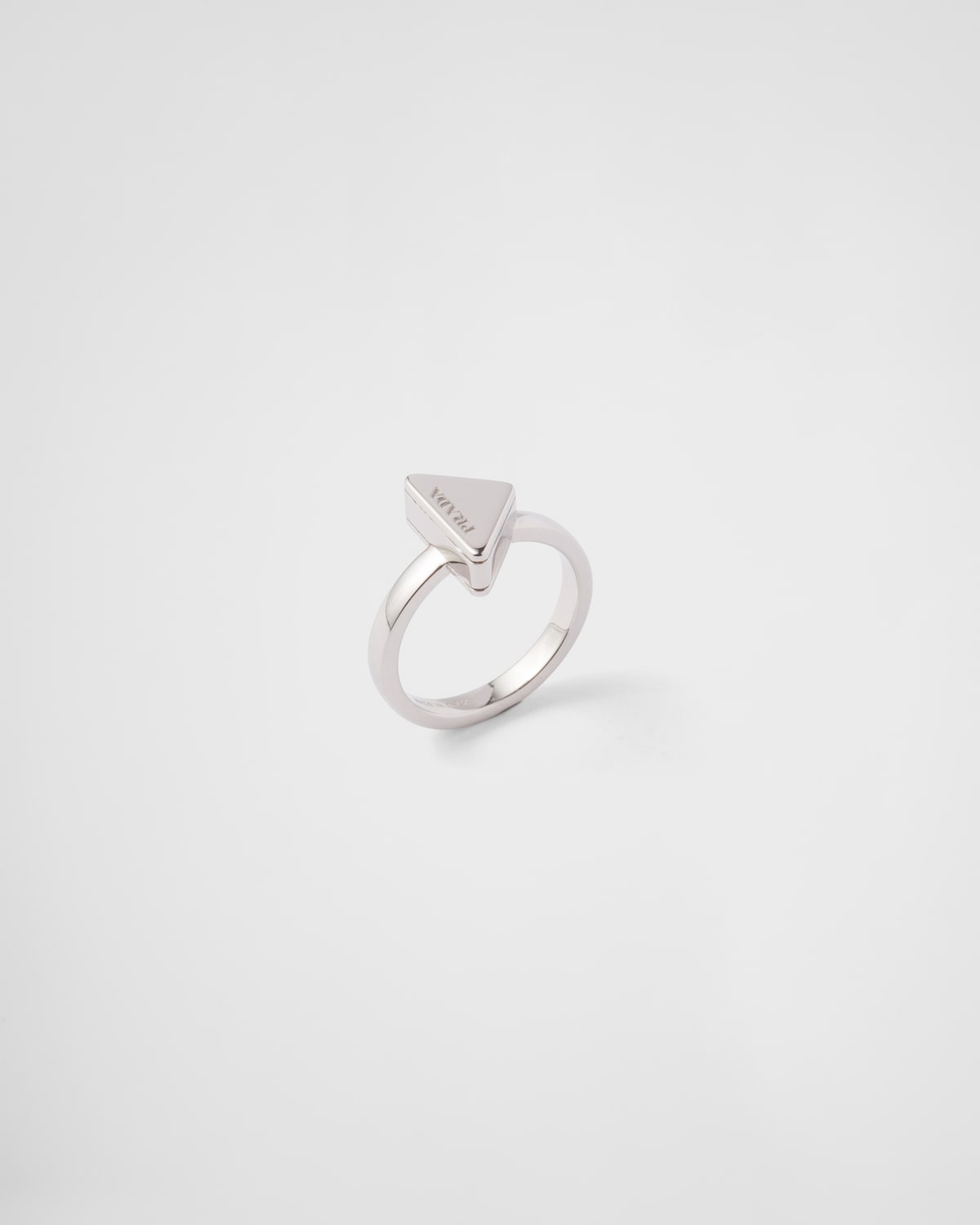 Steel Gray Metal Ring | PRADA