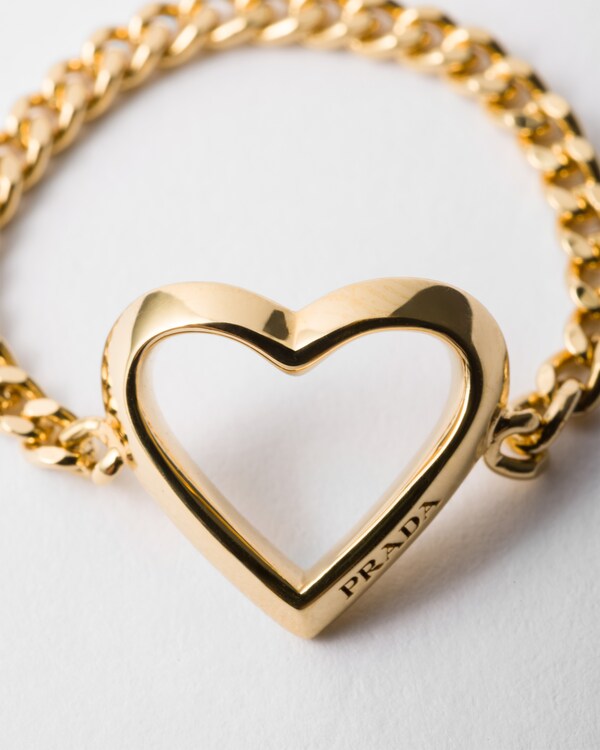 Gold Metal Ring | PRADA